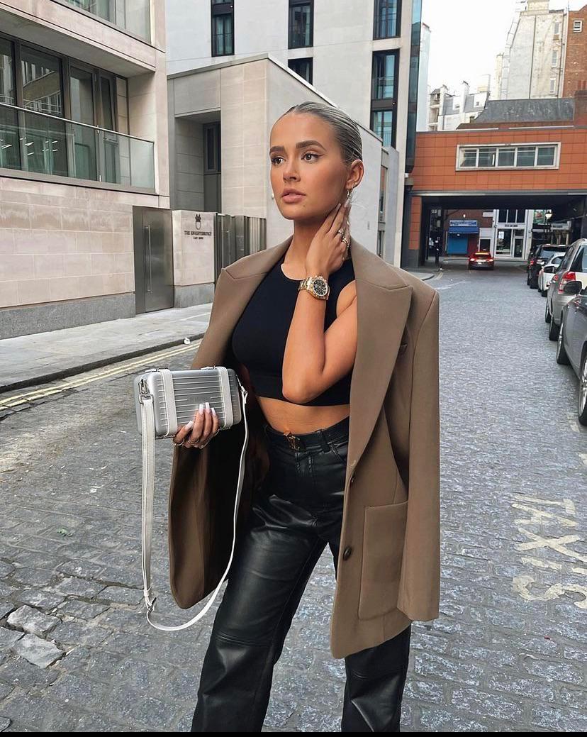 Molly Mae in leather | Scrolller