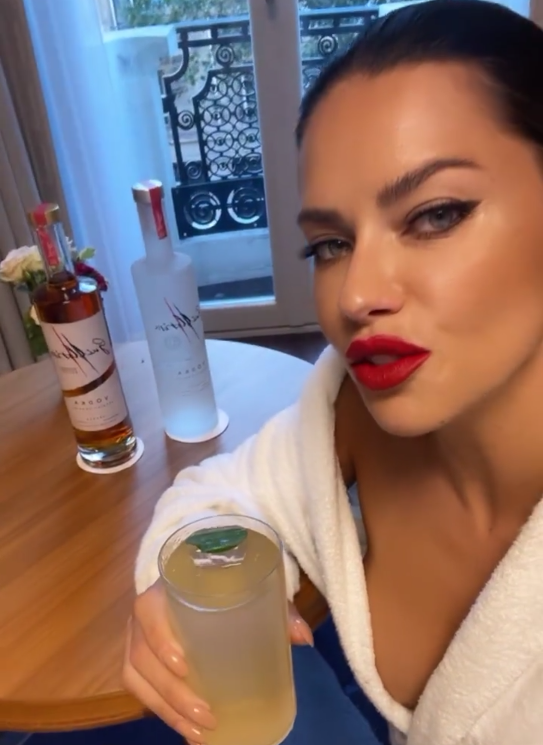 Mommy Adriana was getting way too drunk during her makeup and started to strip and ordered me ...