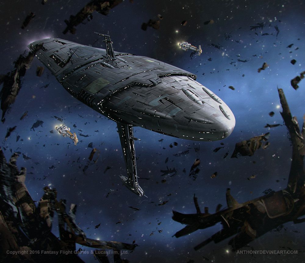 Mon Calamari Exodus Fleet by Anthony Devine | Scrolller