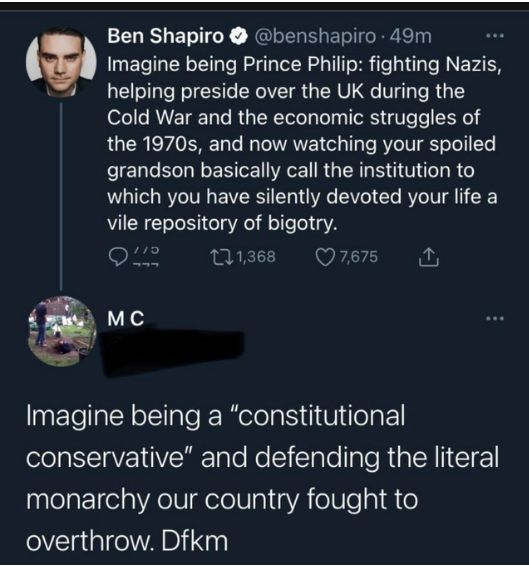 Monarchy Vs Conservative | Scrolller