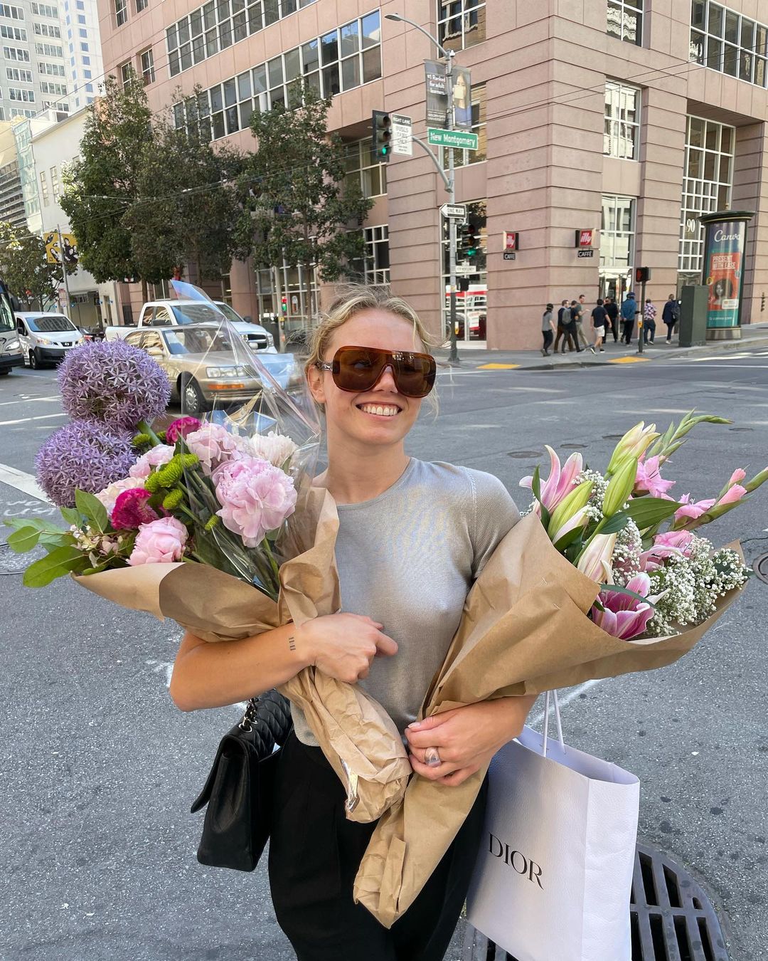 Monica and flowers | Scrolller