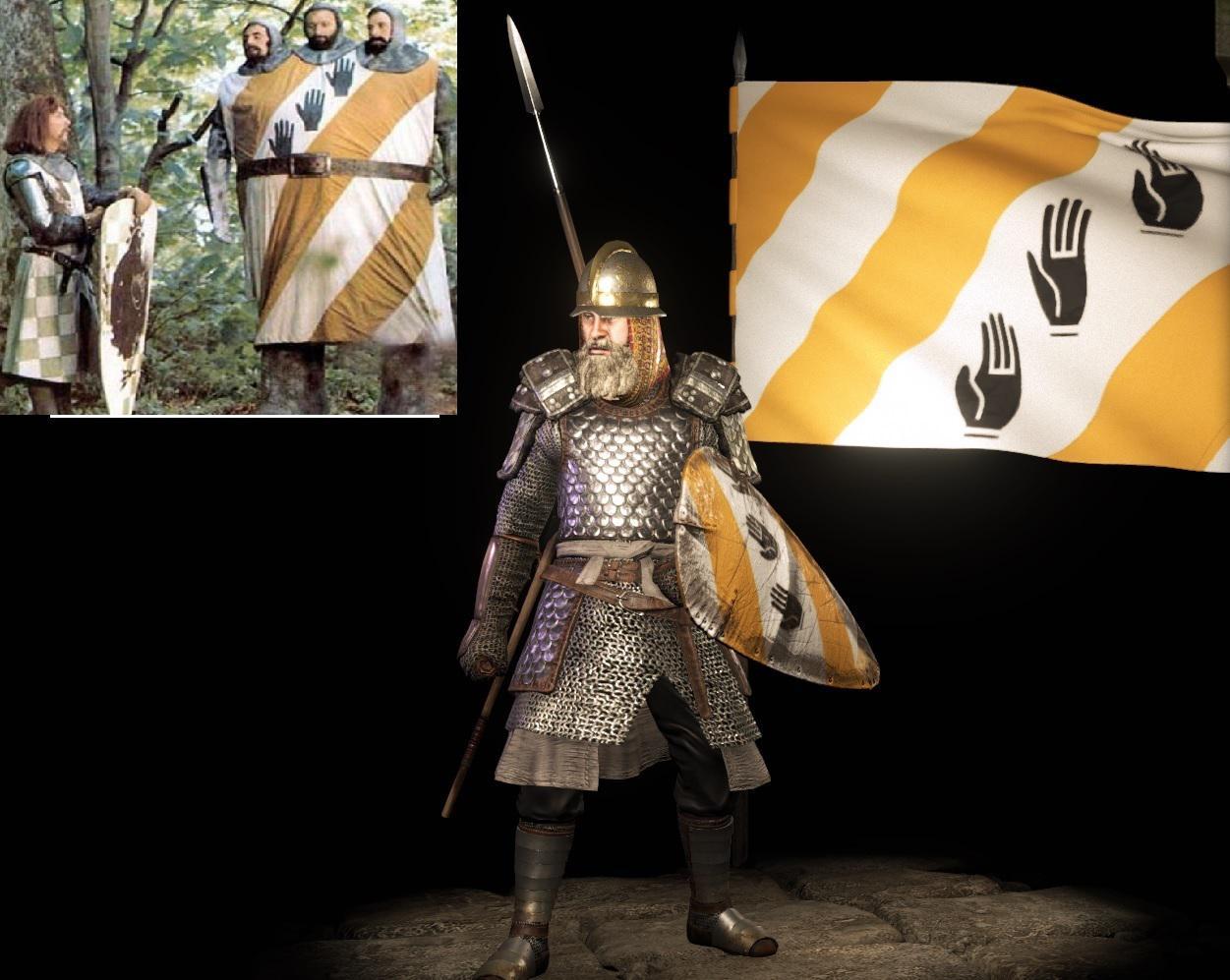 Monty Python and the Holy Grail 3 Headed knight Banner | Scrolller