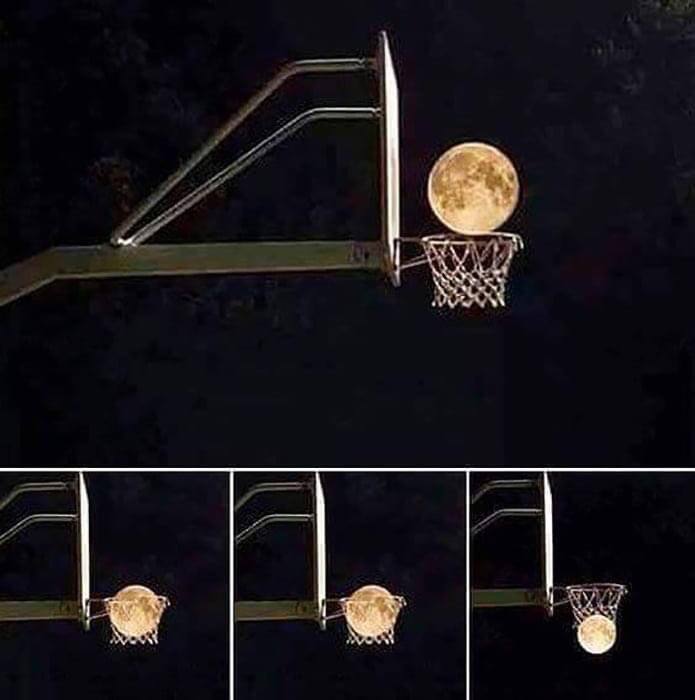 Moon travels true hoop basket | Scrolller