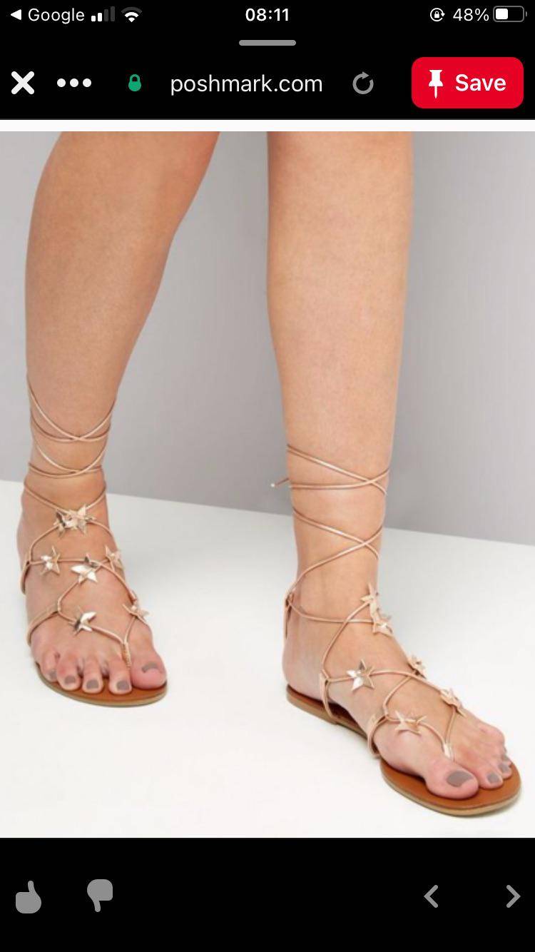 More starry sandals! Publicity shot. | Scrolller