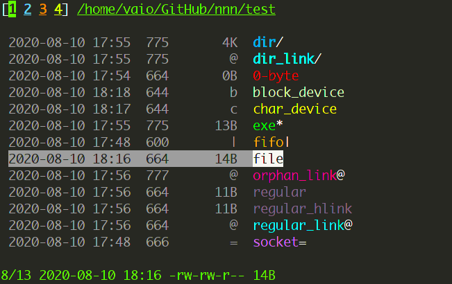 More vivid colors in file manager nnn! | Scrolller