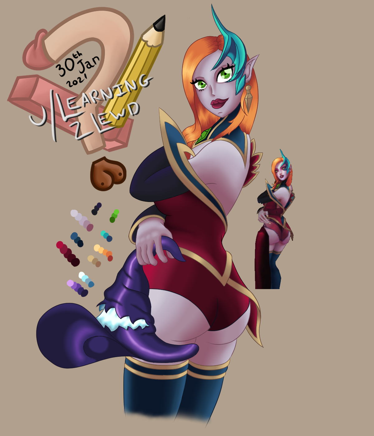 Morgana booty [Learning2Lewd] | Scrolller