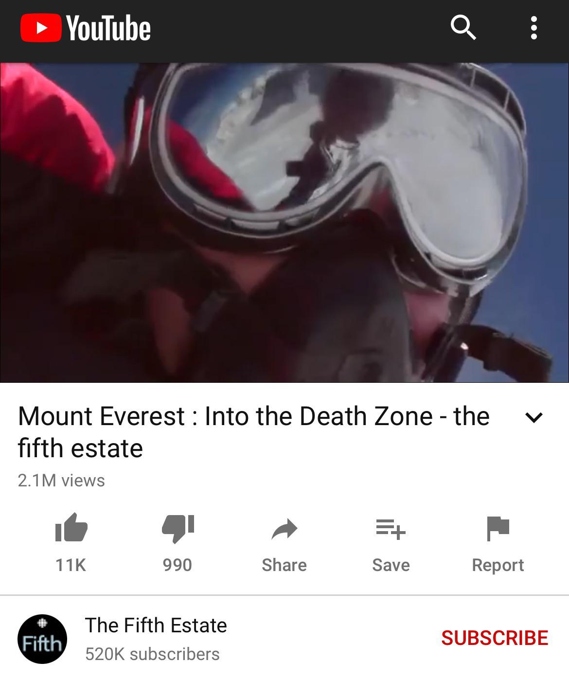 Mount Everest:Into the death zone. This is an insightful video watch ...