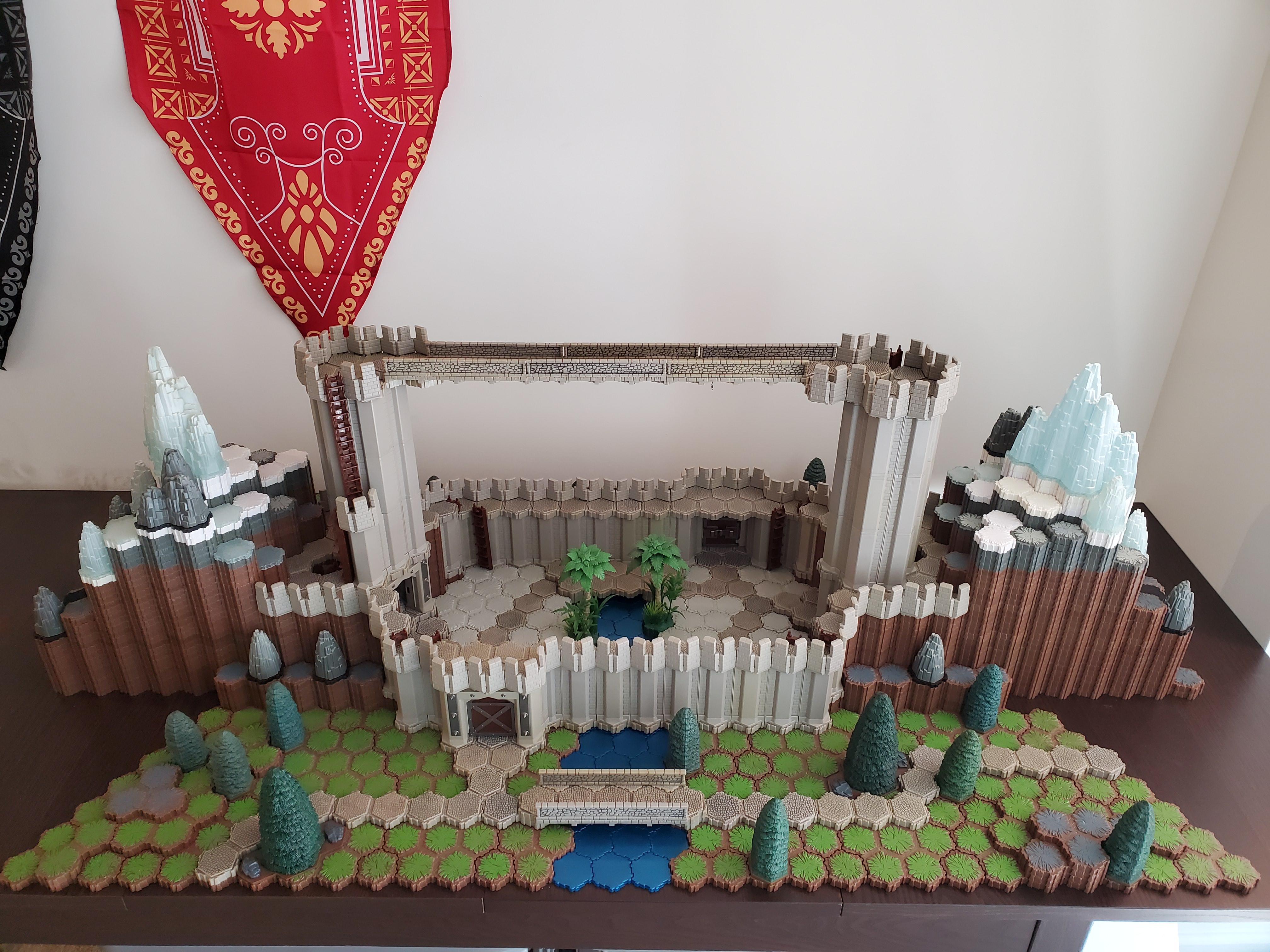 Mountain Castle w/ Suspension Bridge | Scrolller