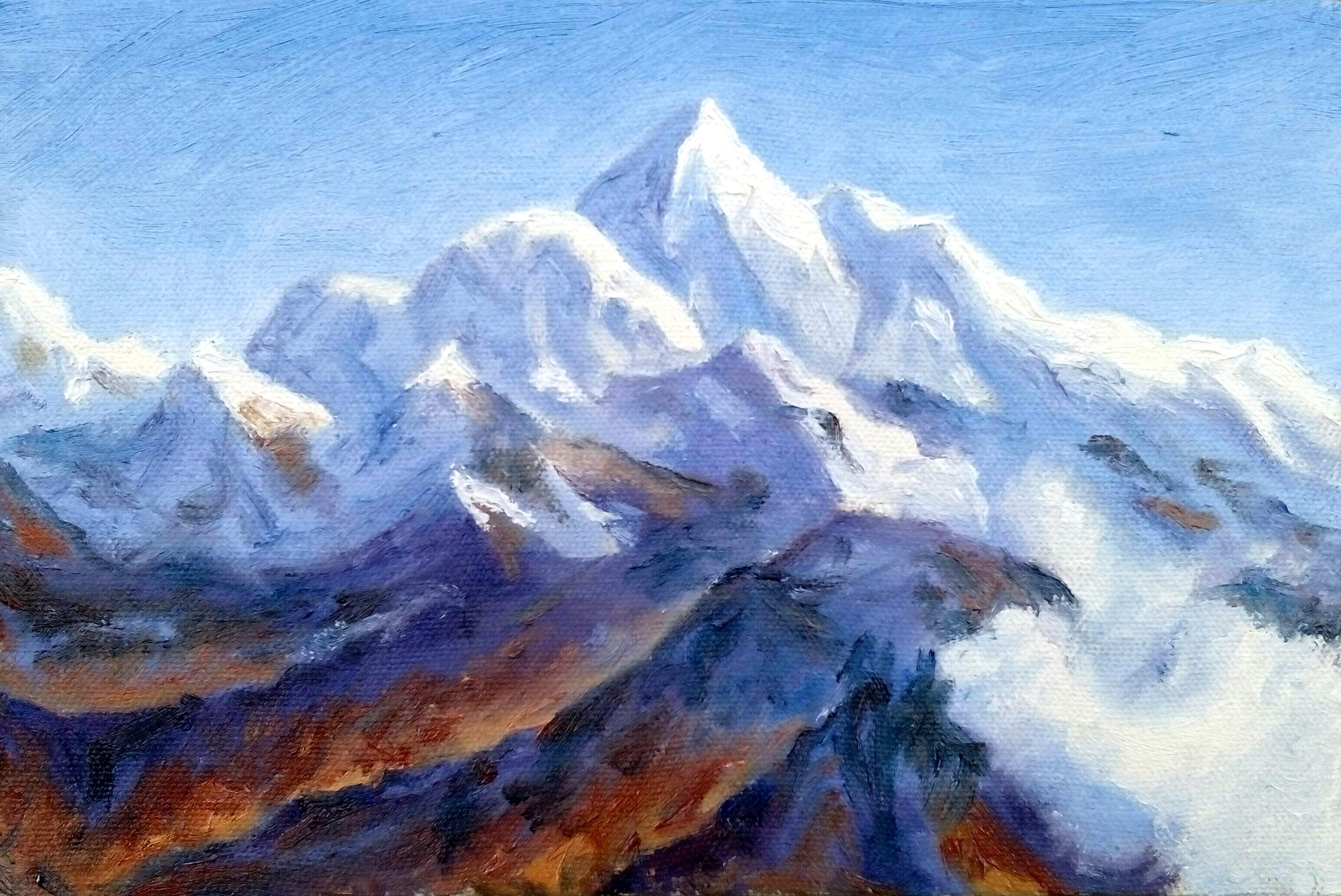 Mountains, my, oil, 2021 | Scrolller