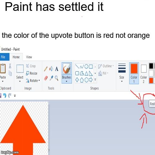 MS Paint's color identifier is always correct | Scrolller
