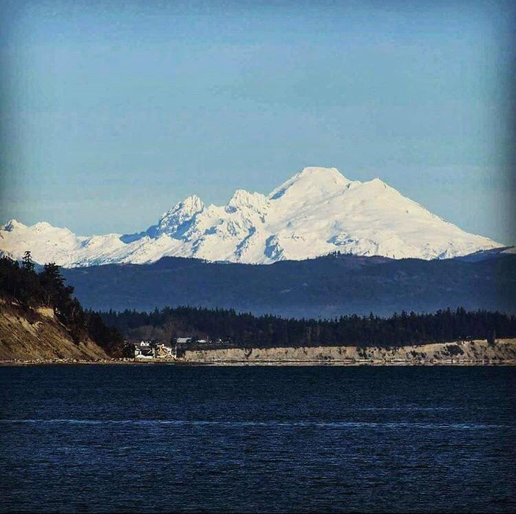 Mt. Baker seen from Camano Island, WA | Scrolller