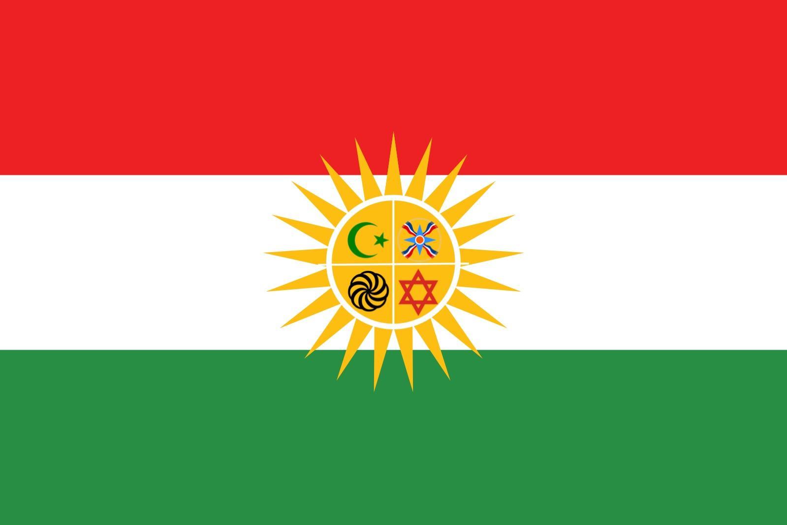 Multi-Ethnic Flag for Kurdistan | Scrolller
