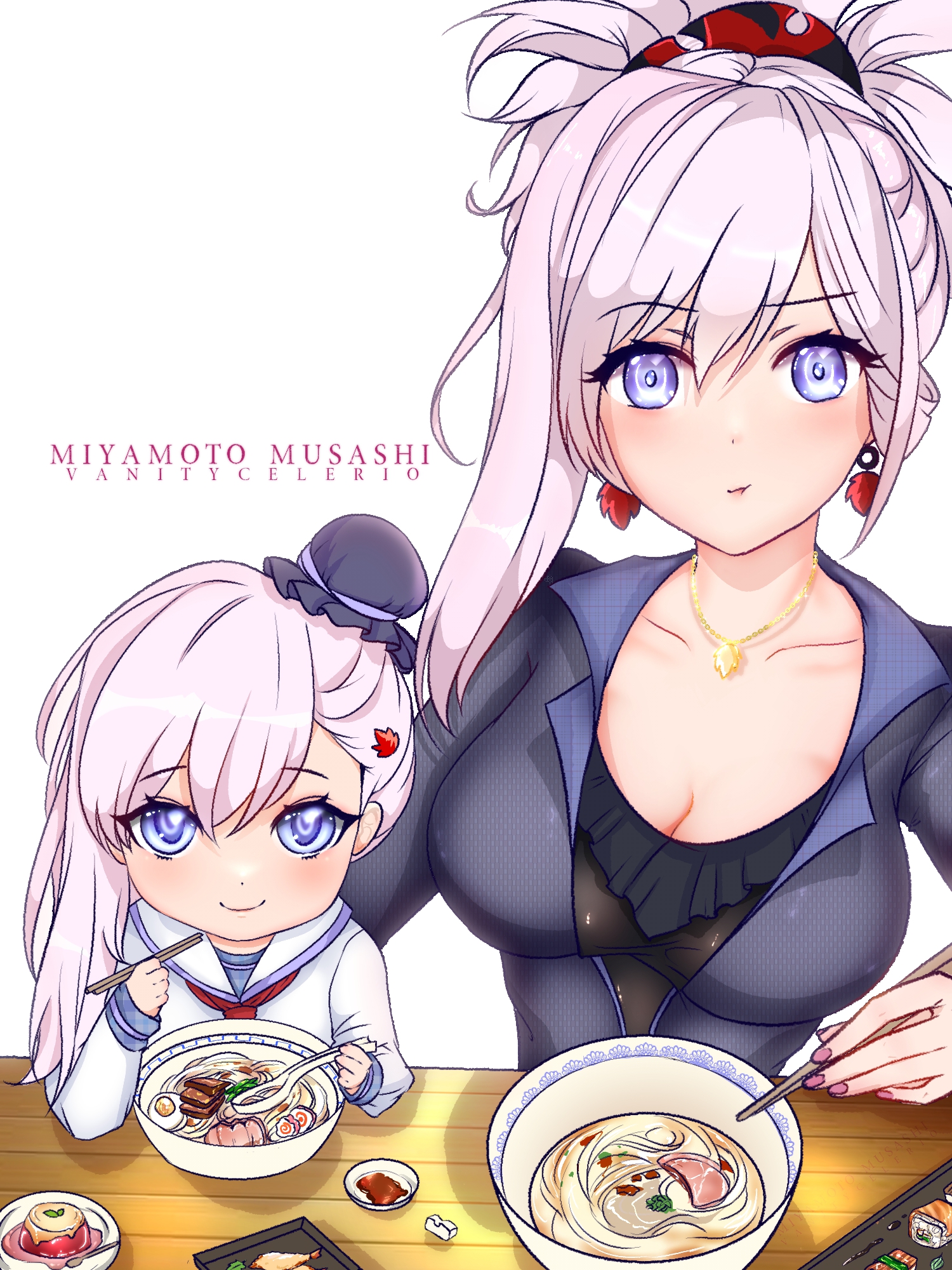 Musashi with Her Daughter Eating Udon : Would You Join the Family? | Scrolller