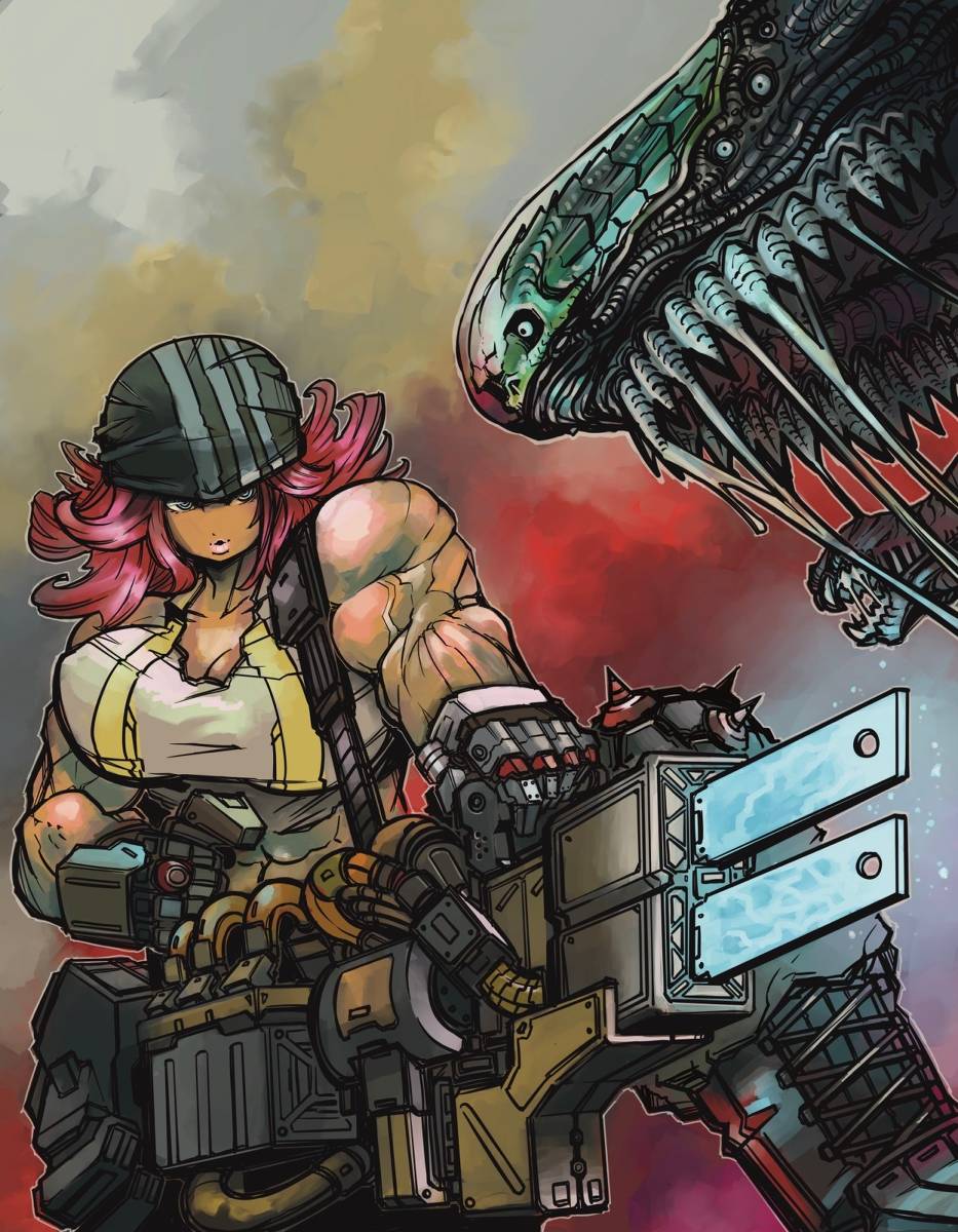 Muscle Girl vs Alien (山羊てつや) [Original] | Scrolller