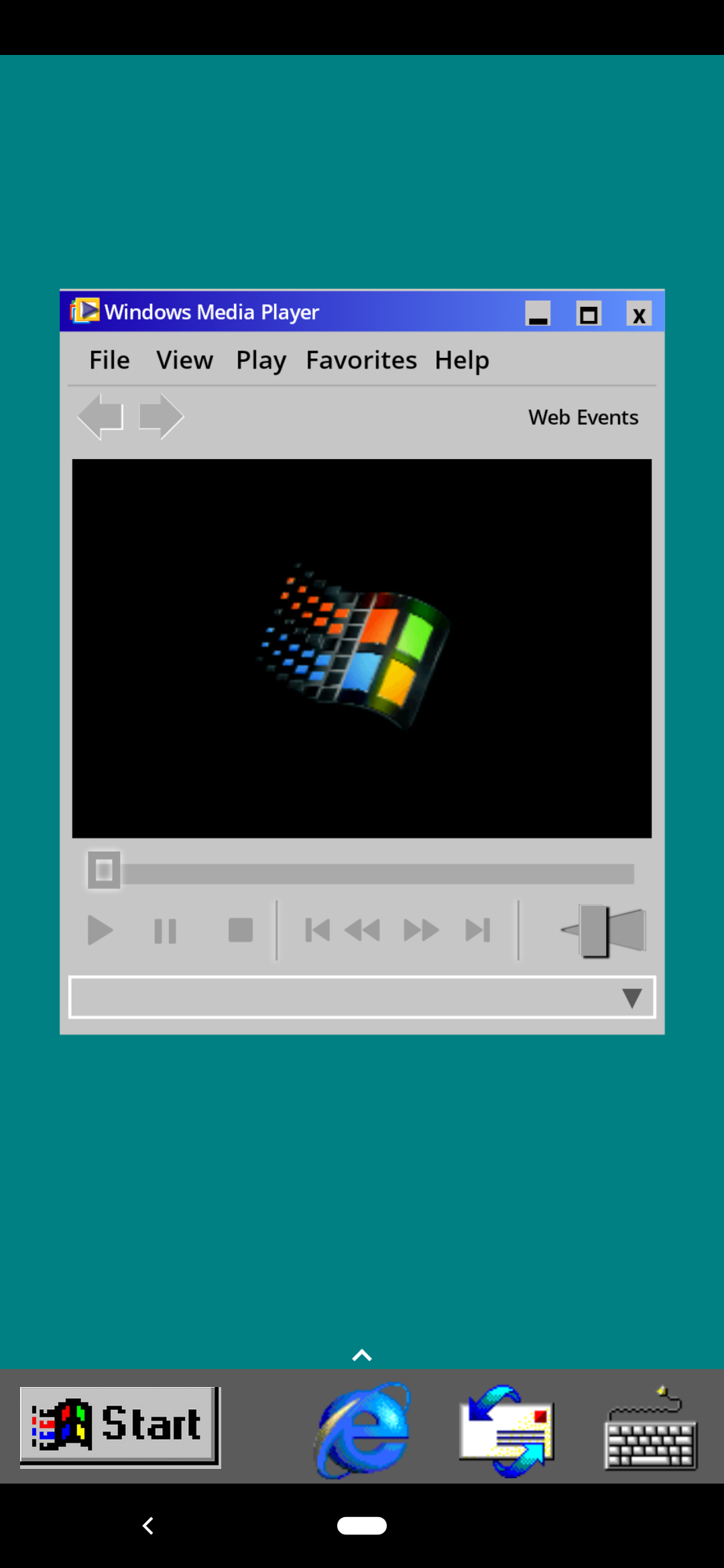 Music player made to look like the windows 98 media player. | Scrolller