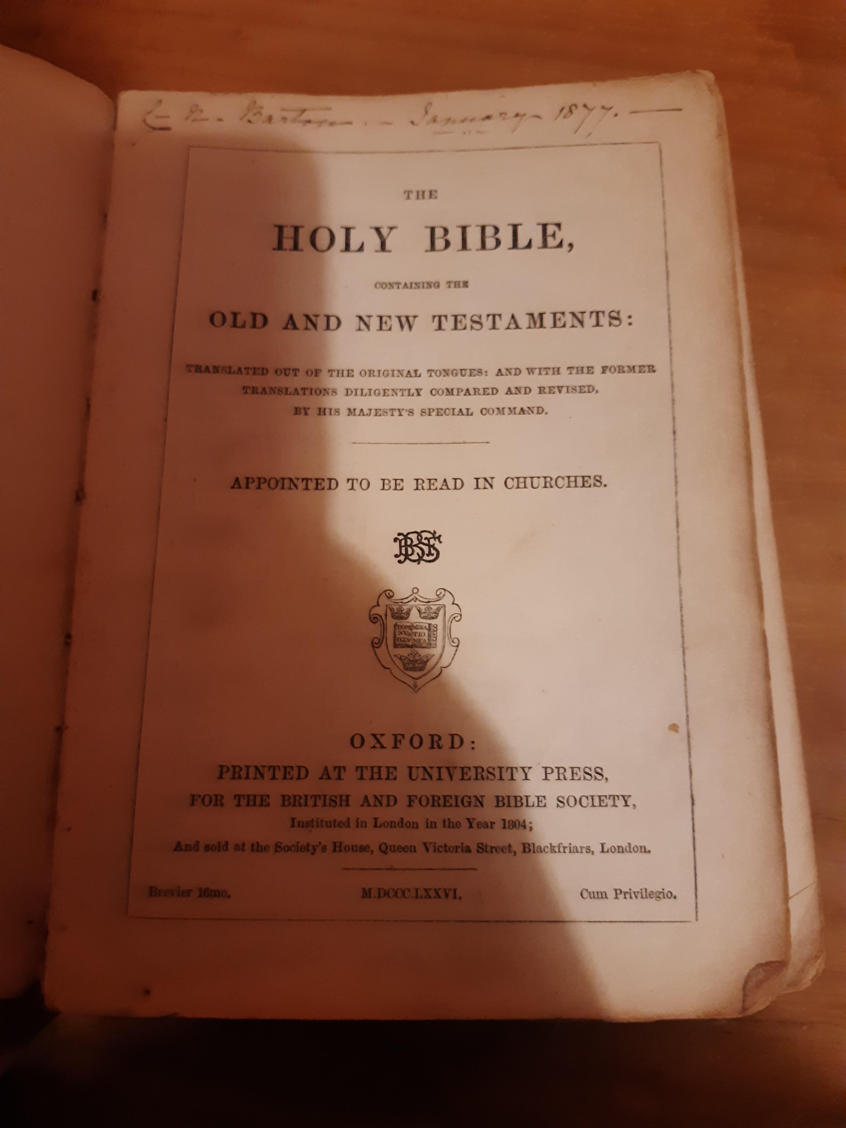 My 200 year old Bible | Scrolller