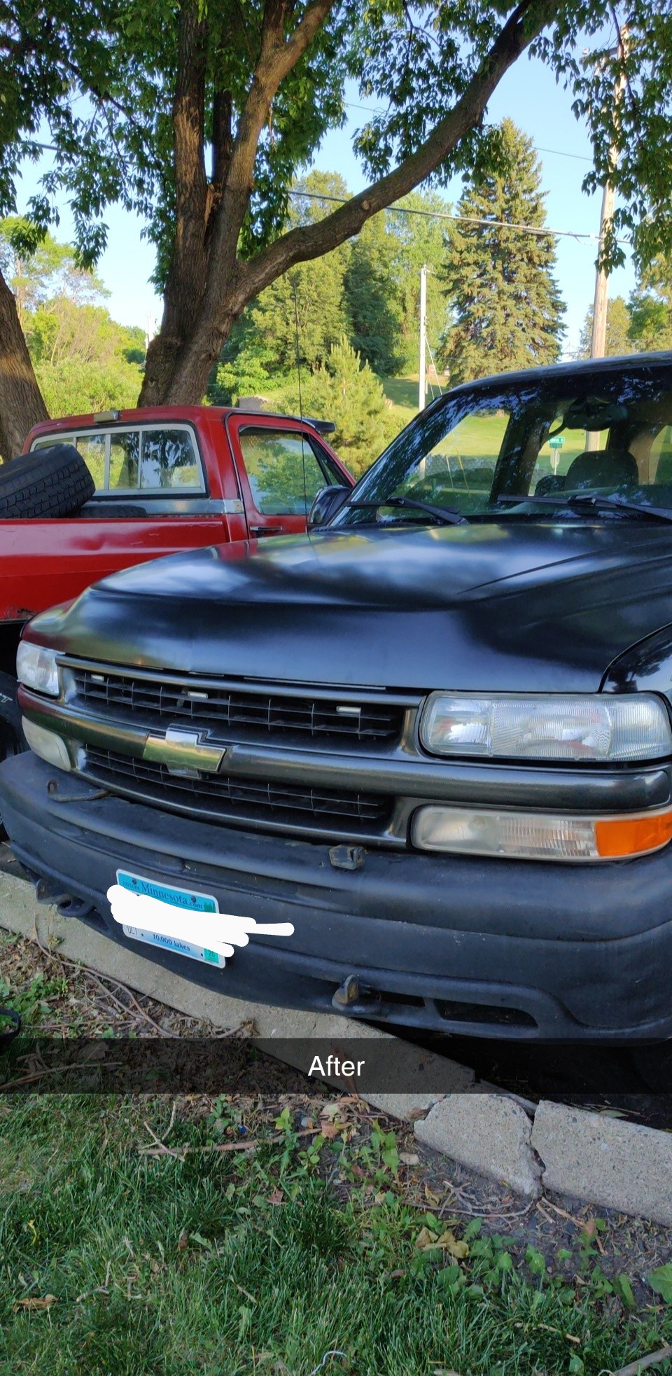 My 2001 Tahoe, did a 2500HD hood swap yesterday! | Scrolller