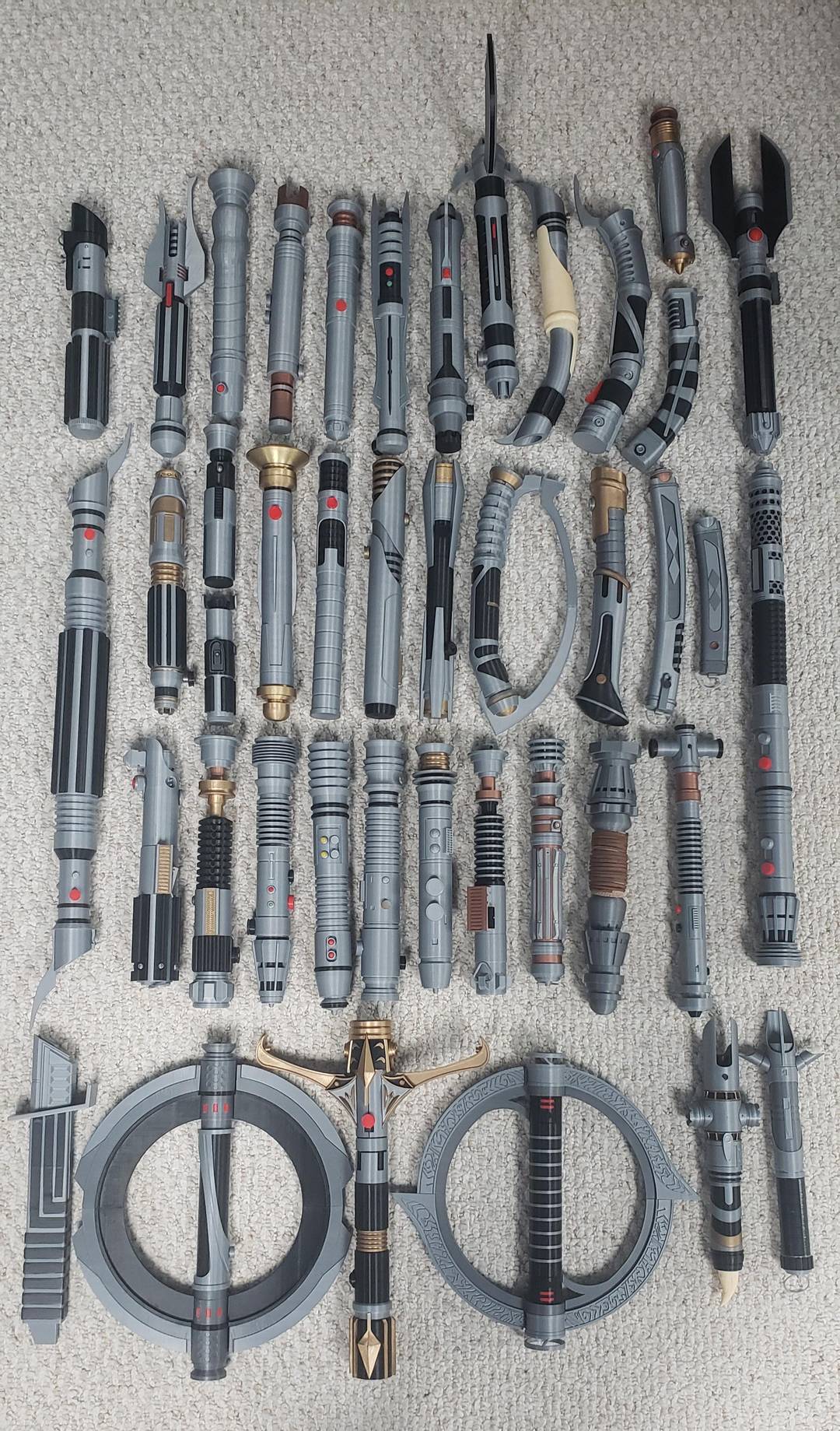 My 3D printed lightsaber collection! | Scrolller