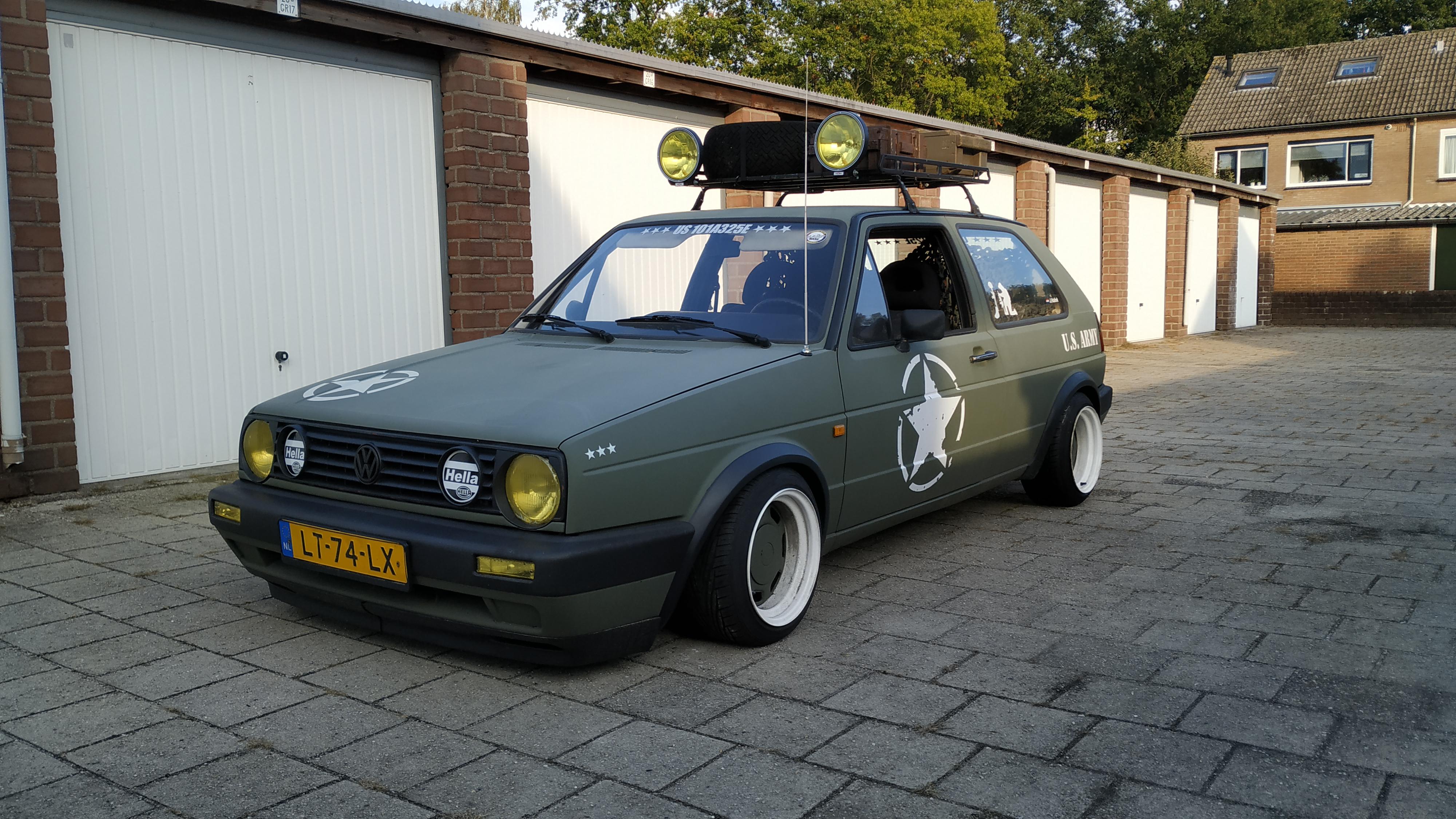 My '85 Army Golf MK2. Still love to drive it! | Scrolller