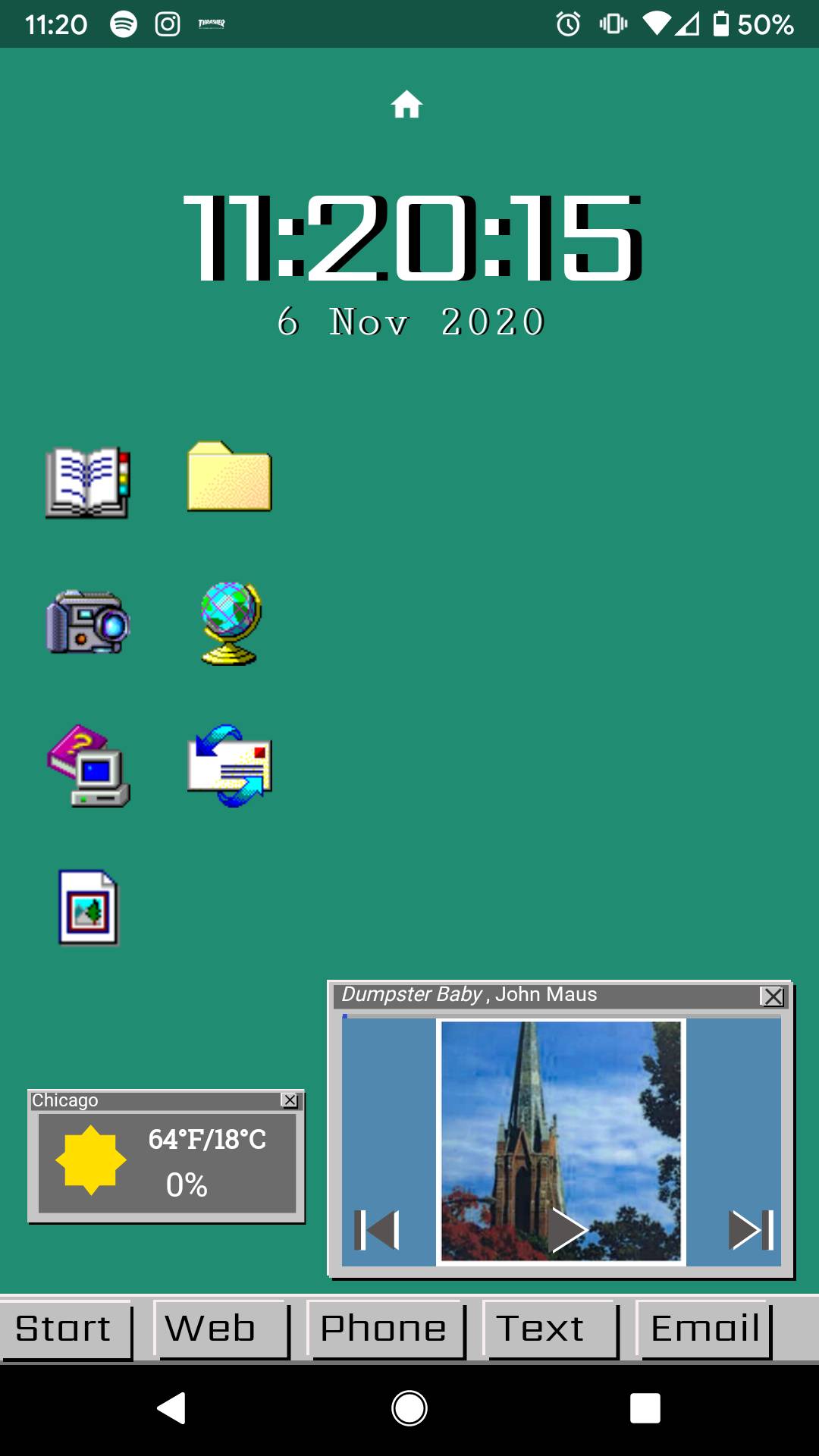 My attempt at a windows 95 homescreen | Scrolller
