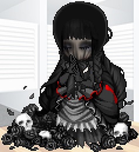 my avi is a mourning lady | Scrolller