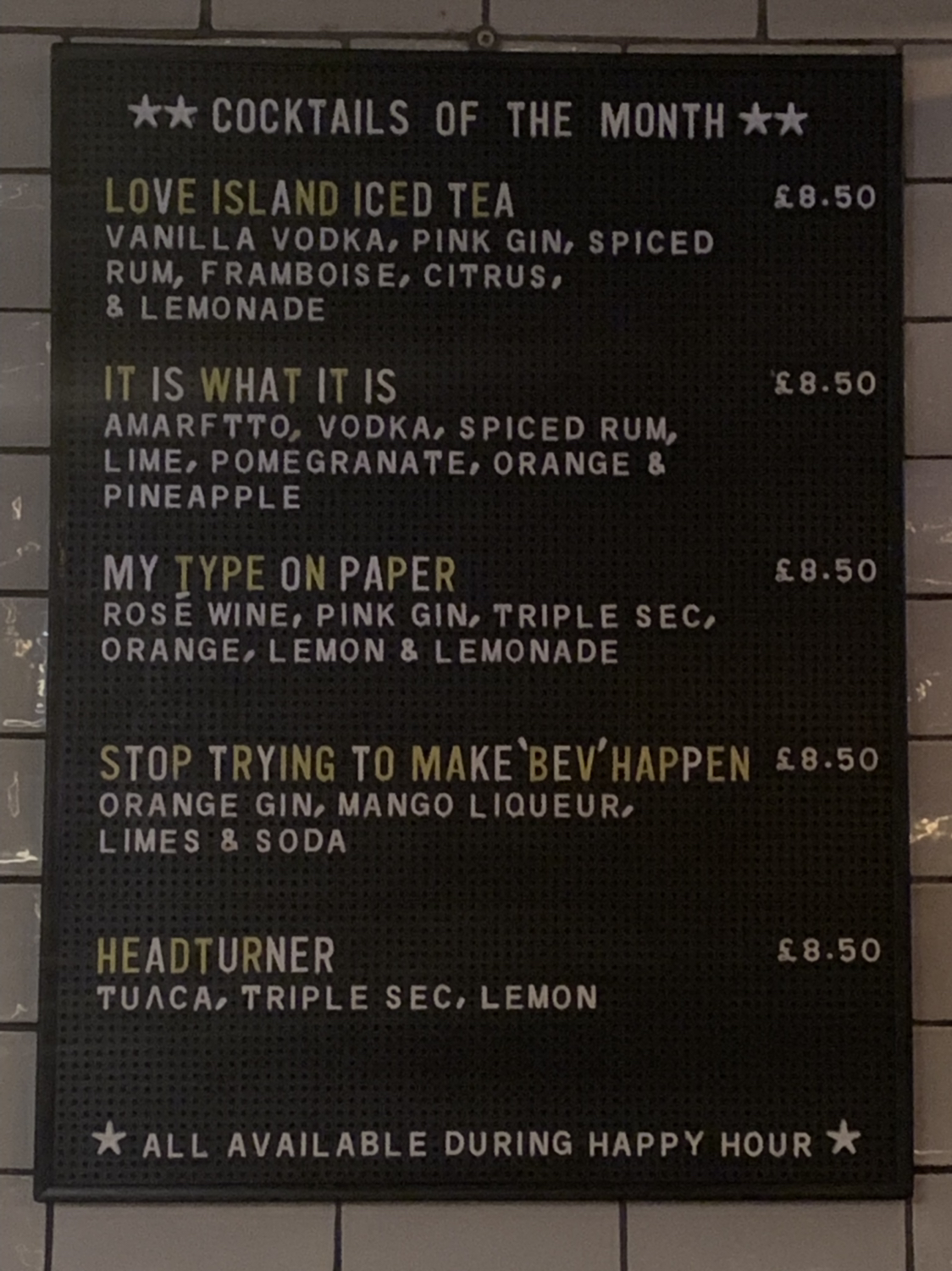 My bar has gone all out this season. We’re even streaming the final! | Scrolller