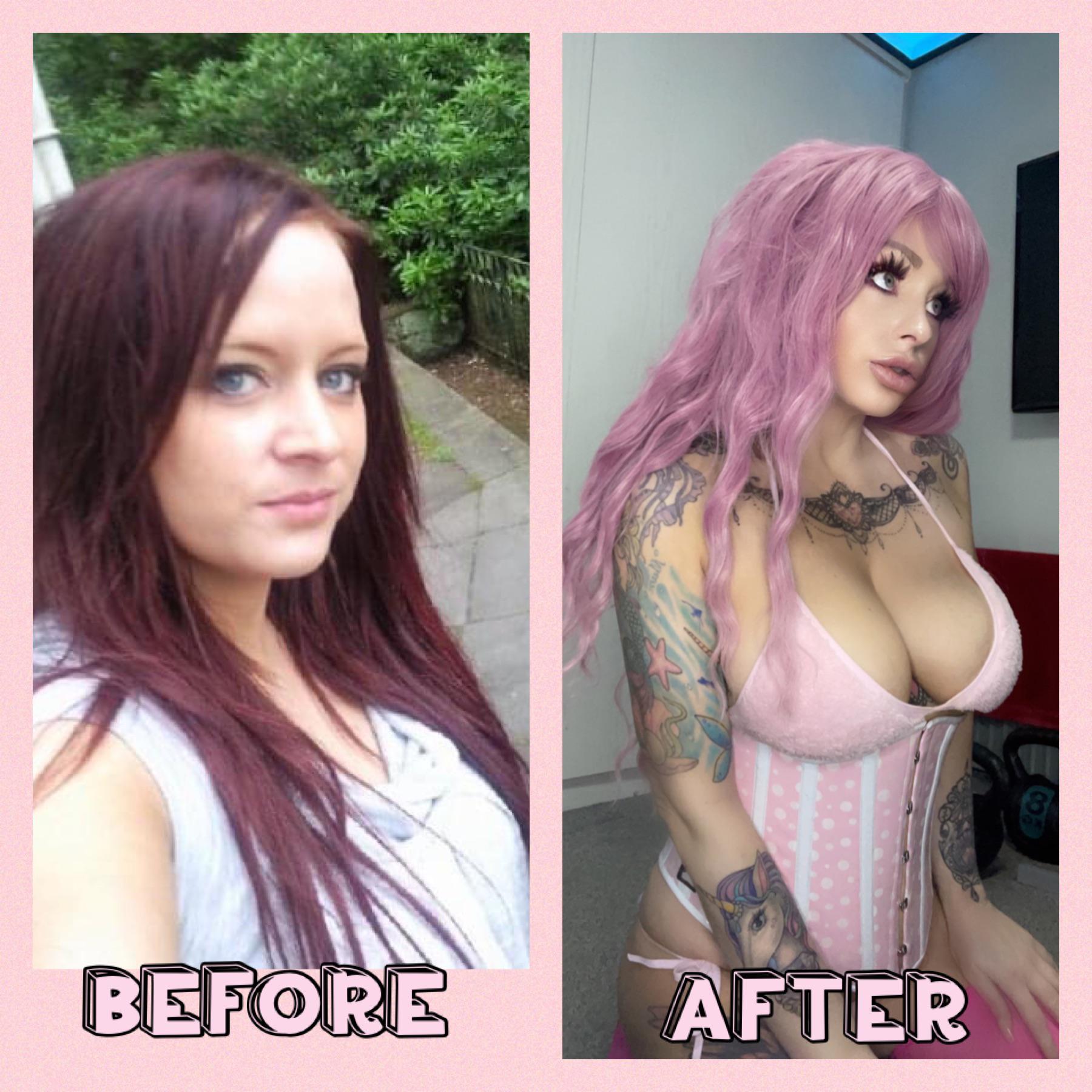 My bimbo journey! 12 years difference 💖💖💖 | Scrolller