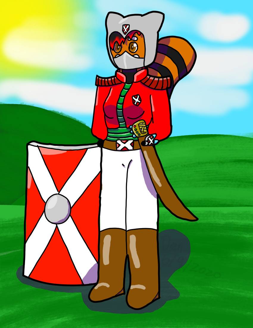 My book's protagonist, Sabina Sauber, in her Shield Corps uniform! | Scrolller