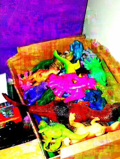 my box of dinosaurs! | Scrolller