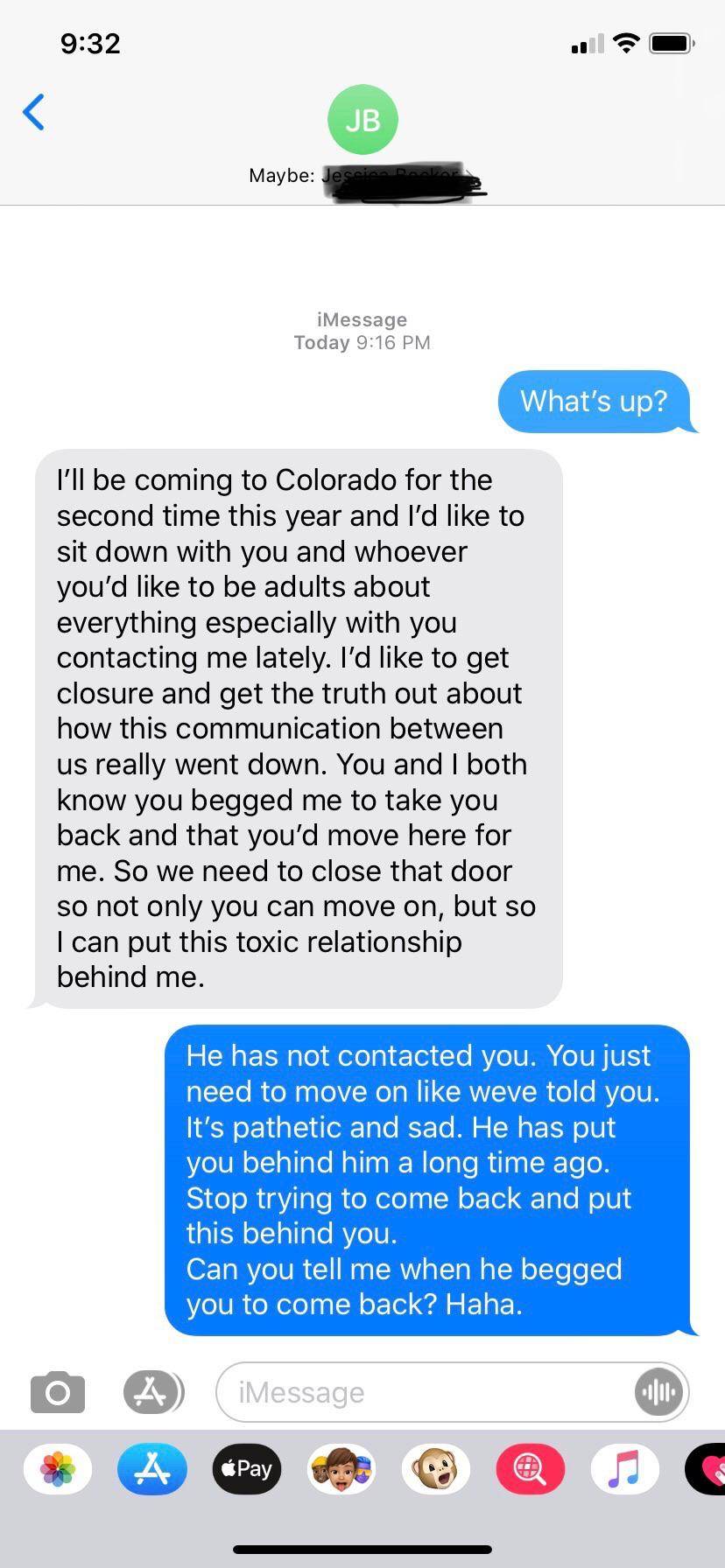 My boyfriend’s ex- they’ve been broken up for 2 years. They’ve been broken up for 2 yrs, I’ve ...