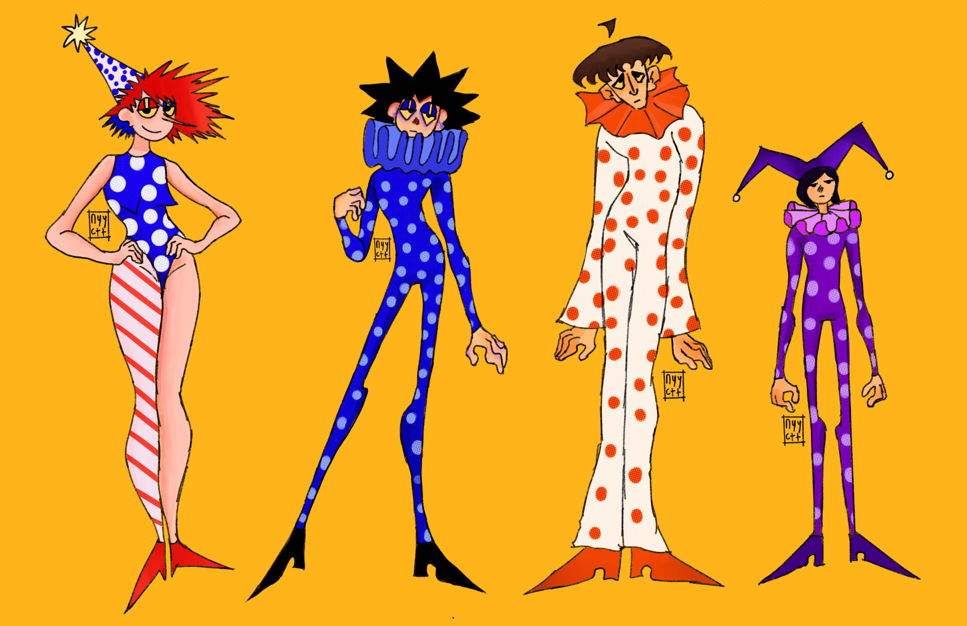 my circus oc lineup! | Scrolller