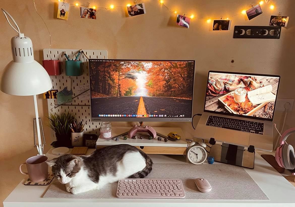 My cozy work from home setup on the first day of fall | Scrolller