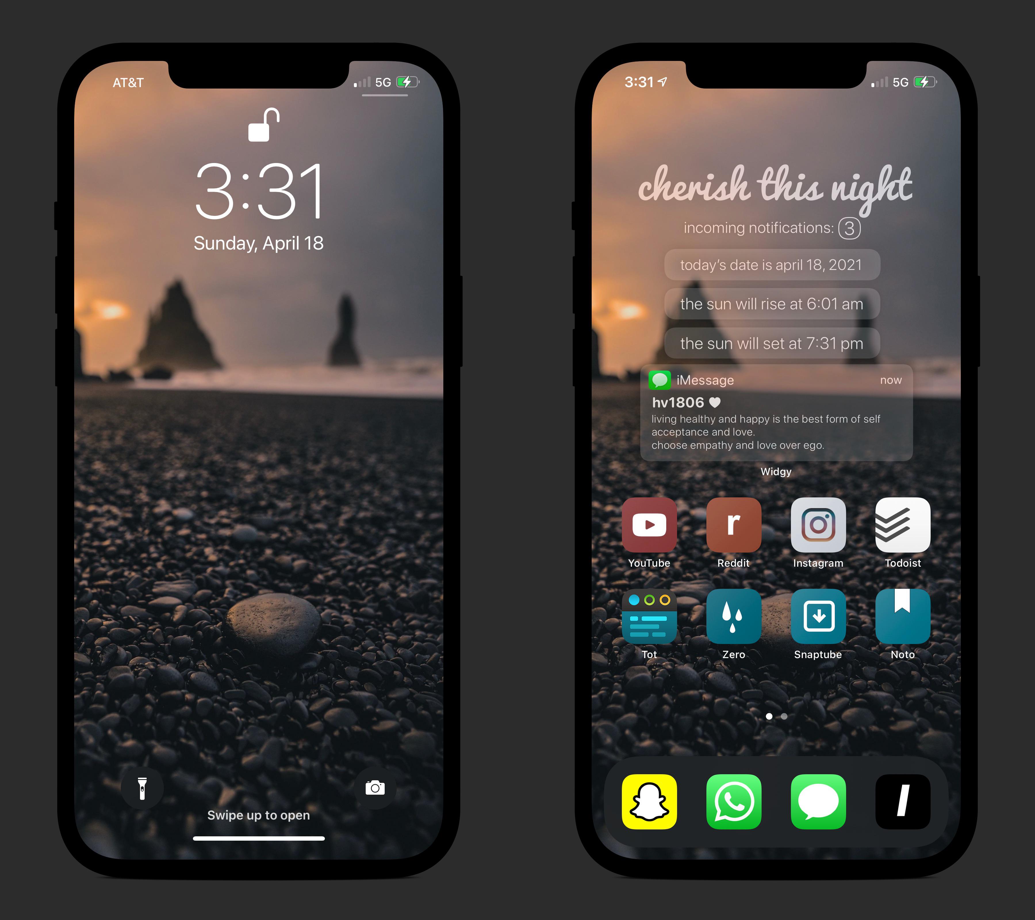 My Current iOS Setup 🖤 | Scrolller