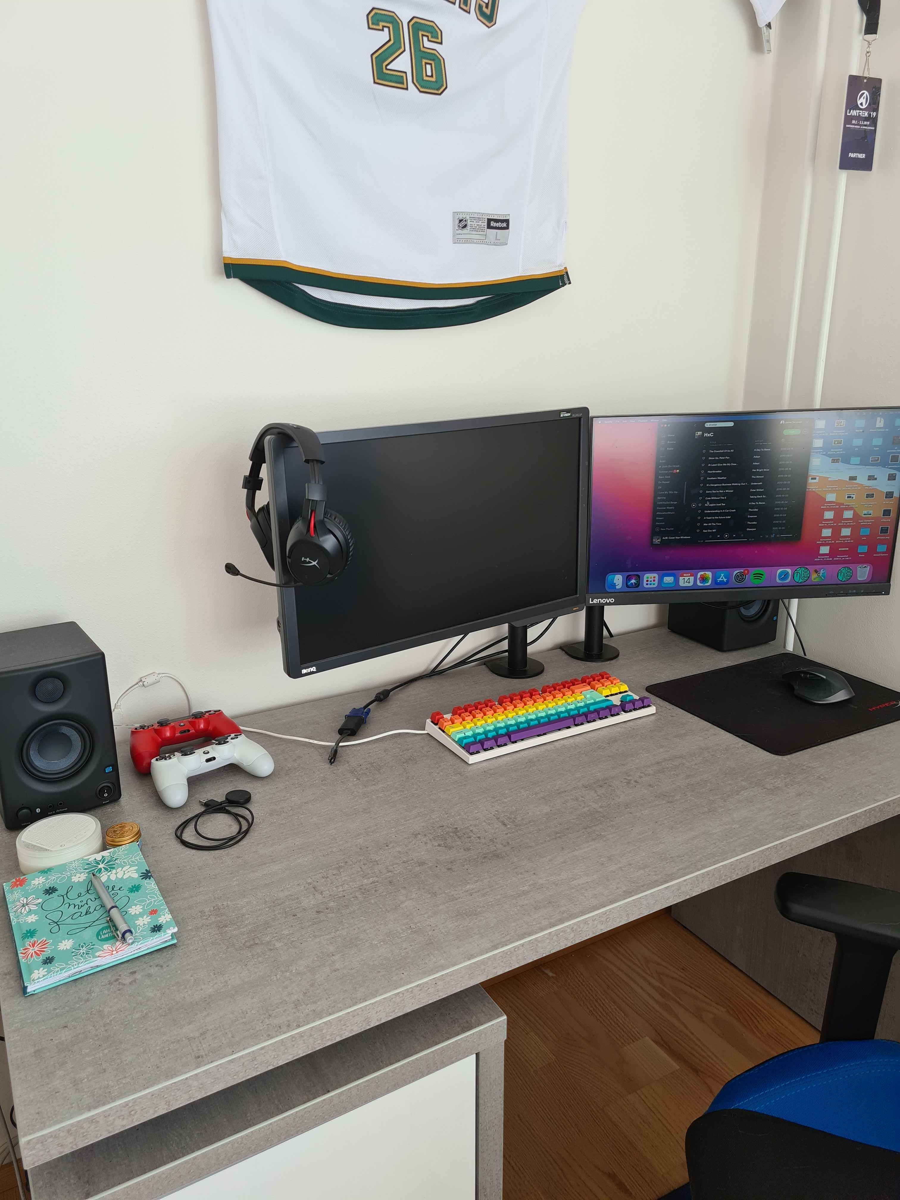 My current work/PS4 gaming setup - just went from a 2013 MBP to a M1 Mini | Scrolller