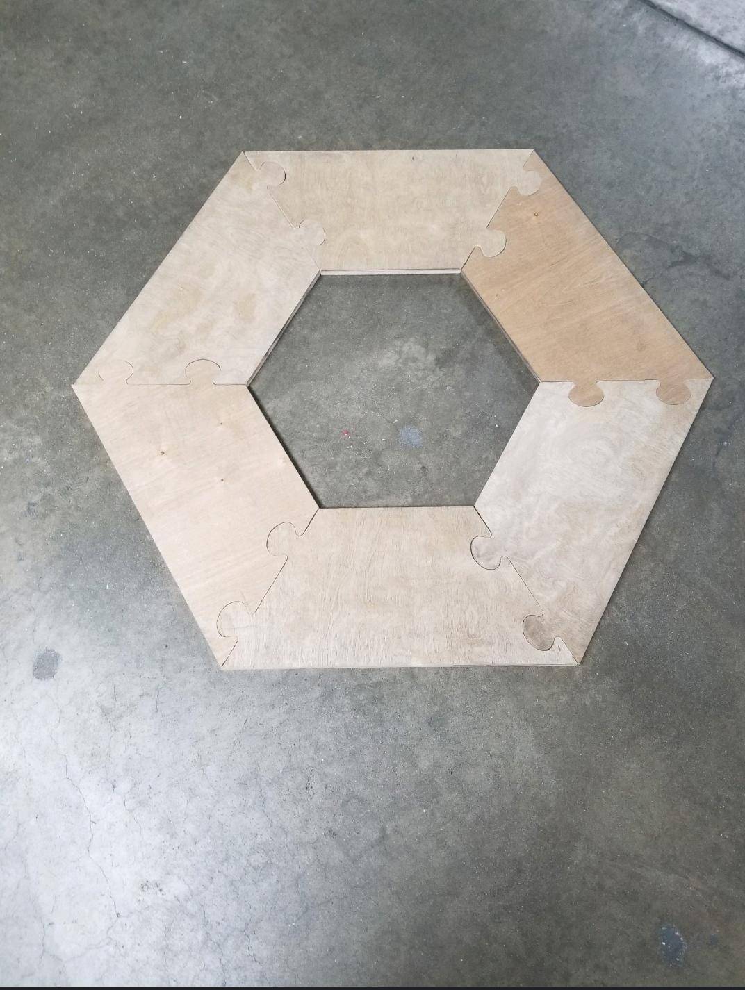 My custom Hexagon fire pit table is taking shape | Scrolller