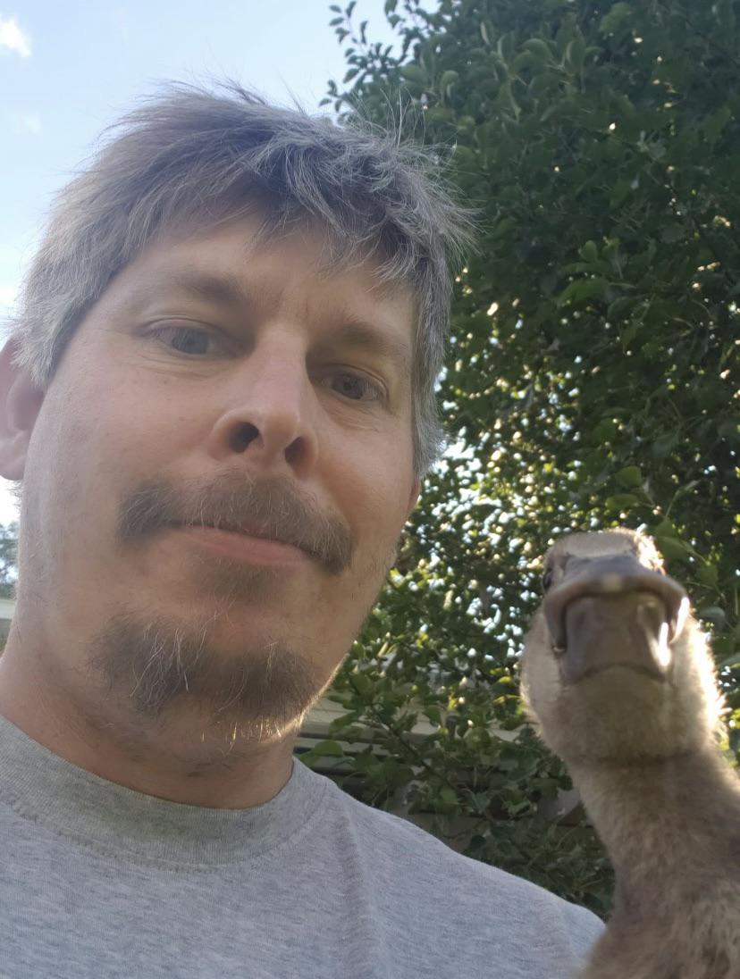 My Dad Just Sent Me This Selfie With One Of His Ducks Thought It Was