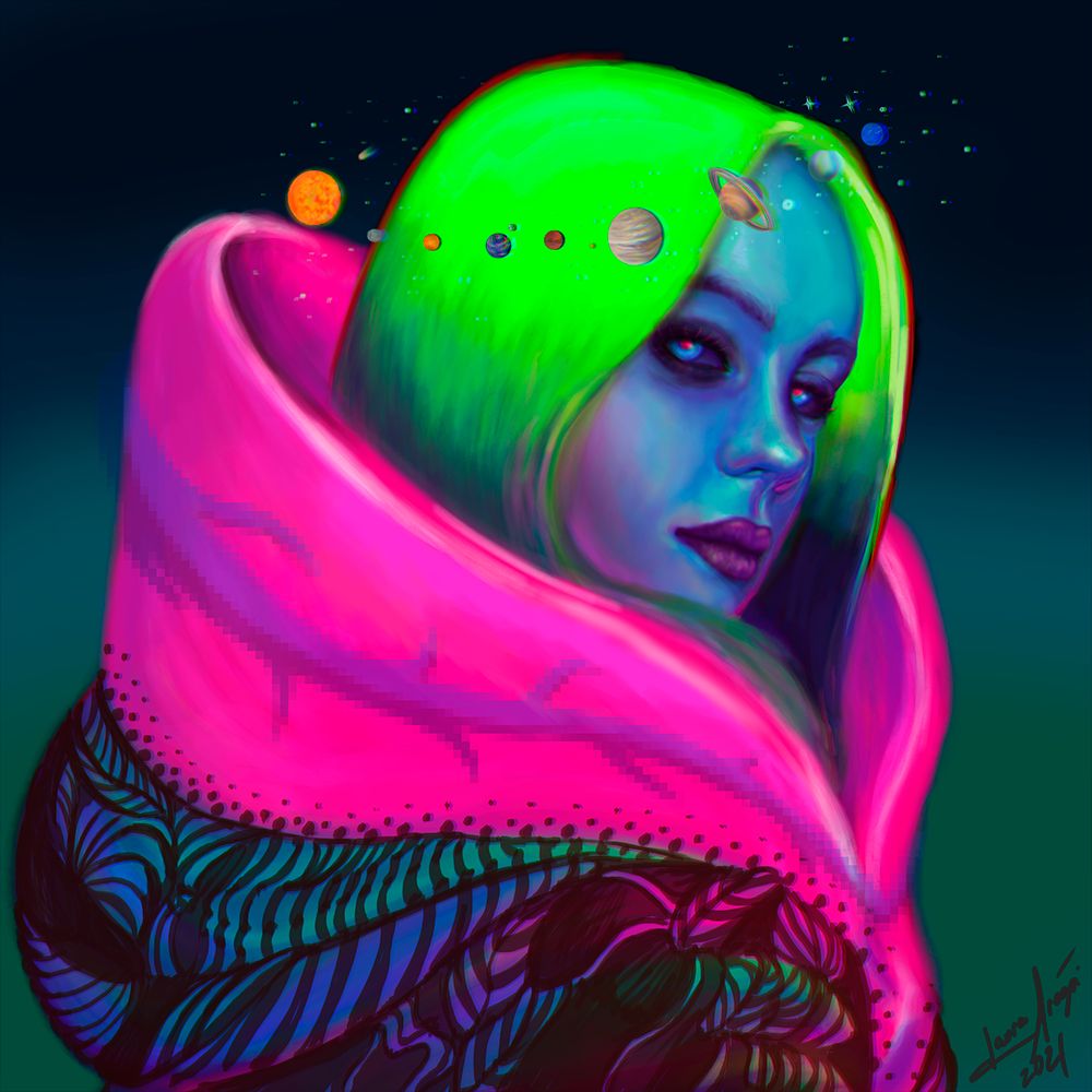 MY DRAWING ABOUT BILLIE EILISH PSYCHEDELIC | Scrolller