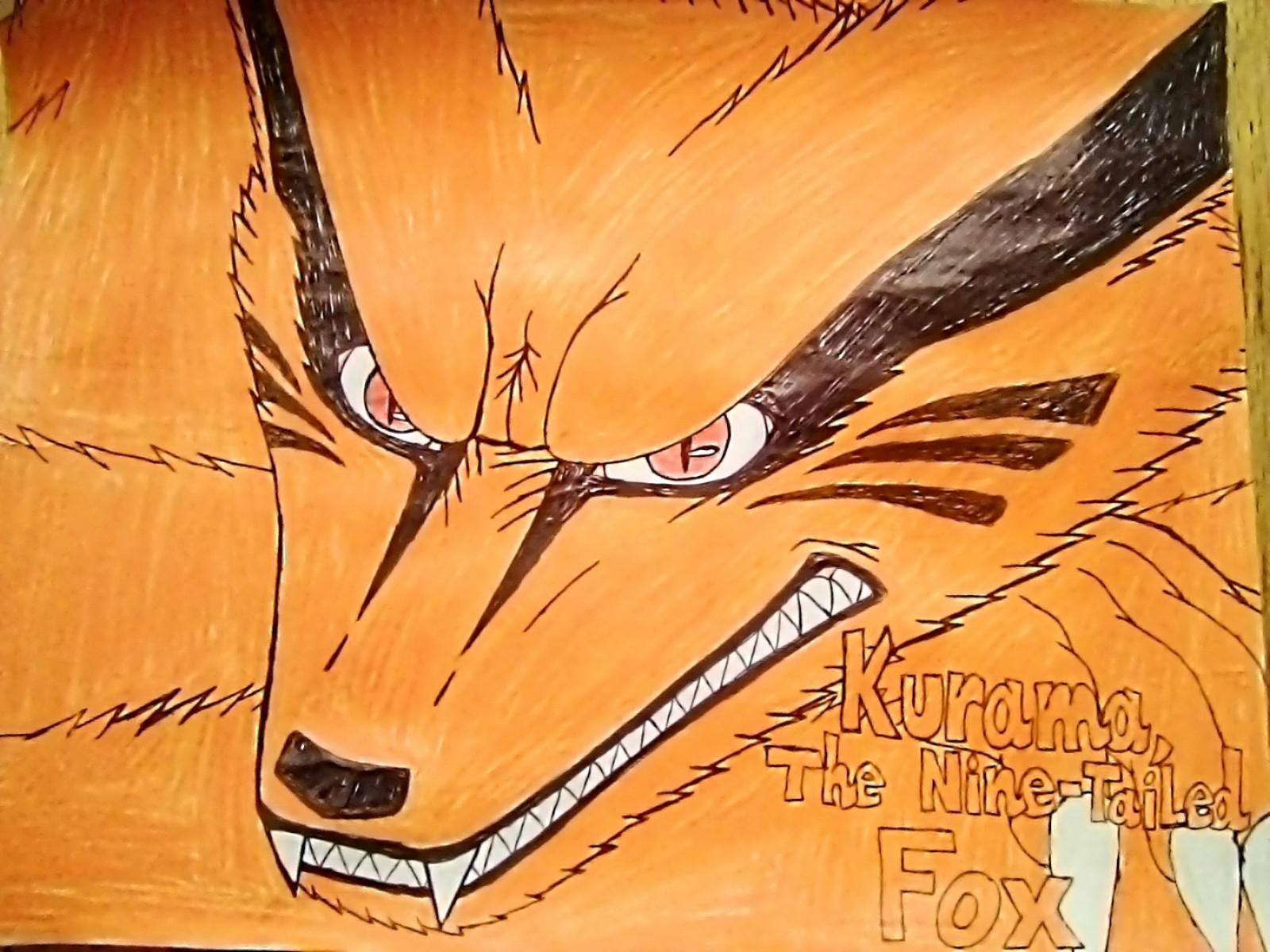 My drawing of Kurama (Naruto Shippuden) | Scrolller