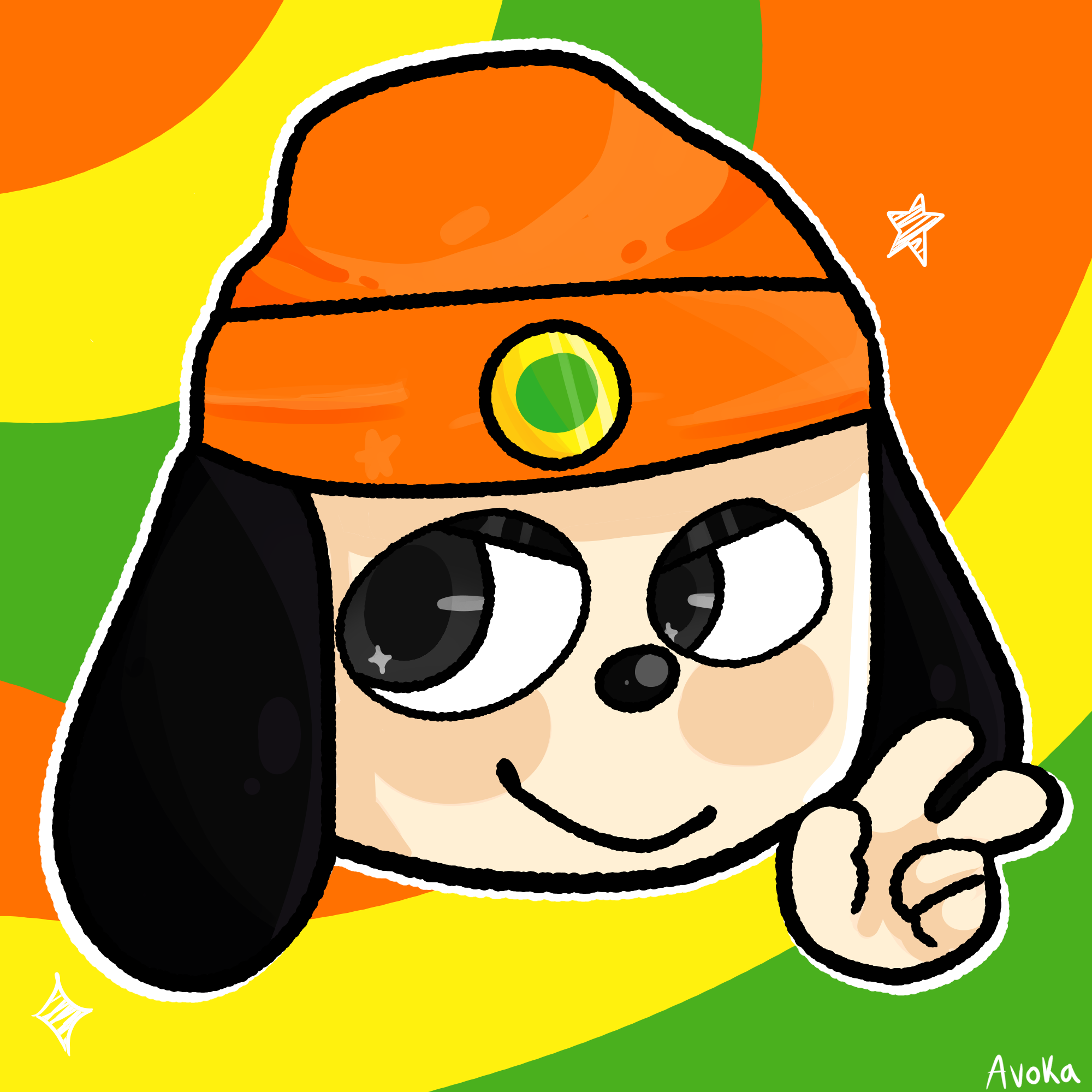 My drawing of parappa I did a bit ago! | Scrolller