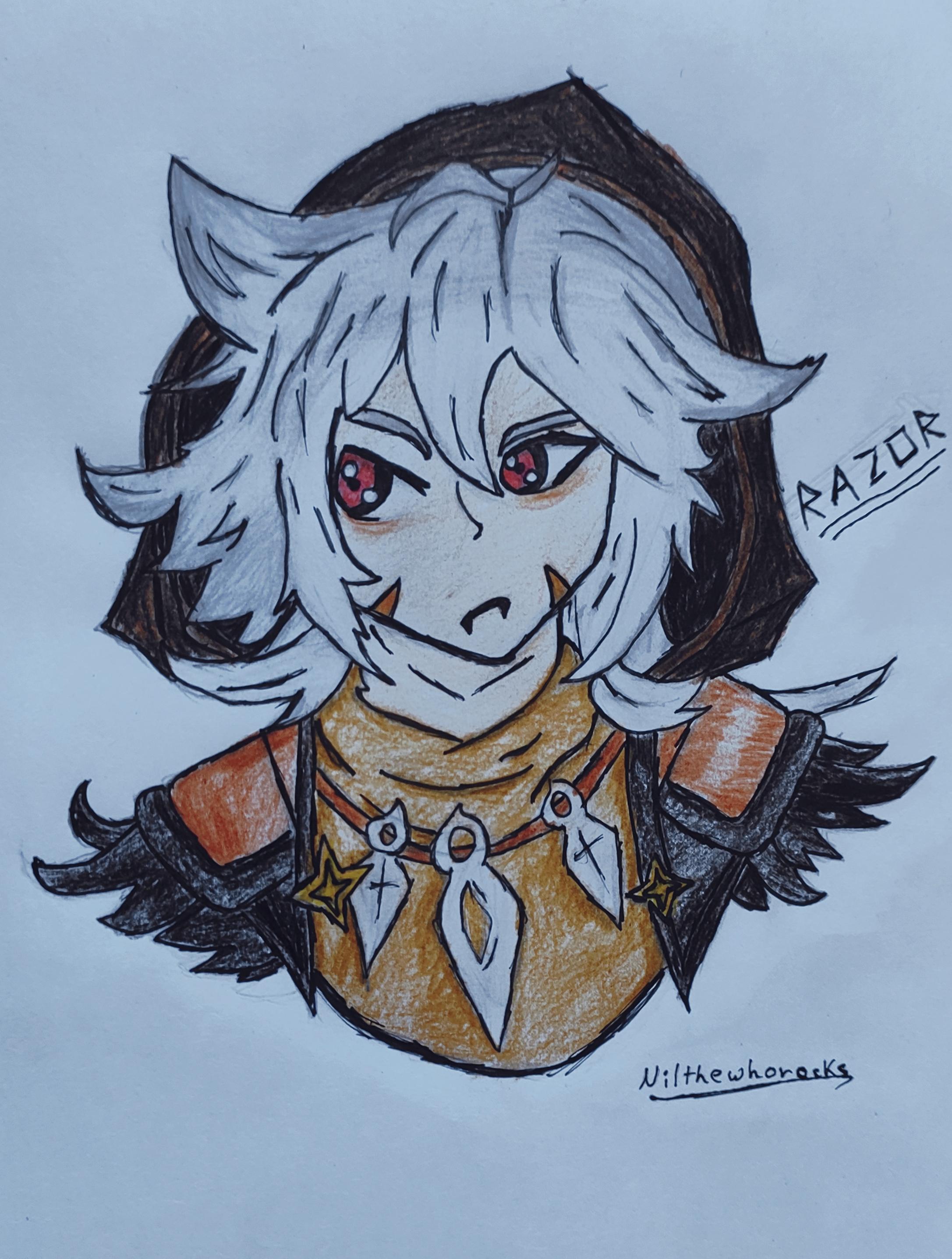 My drawing of RAZOR. | Scrolller