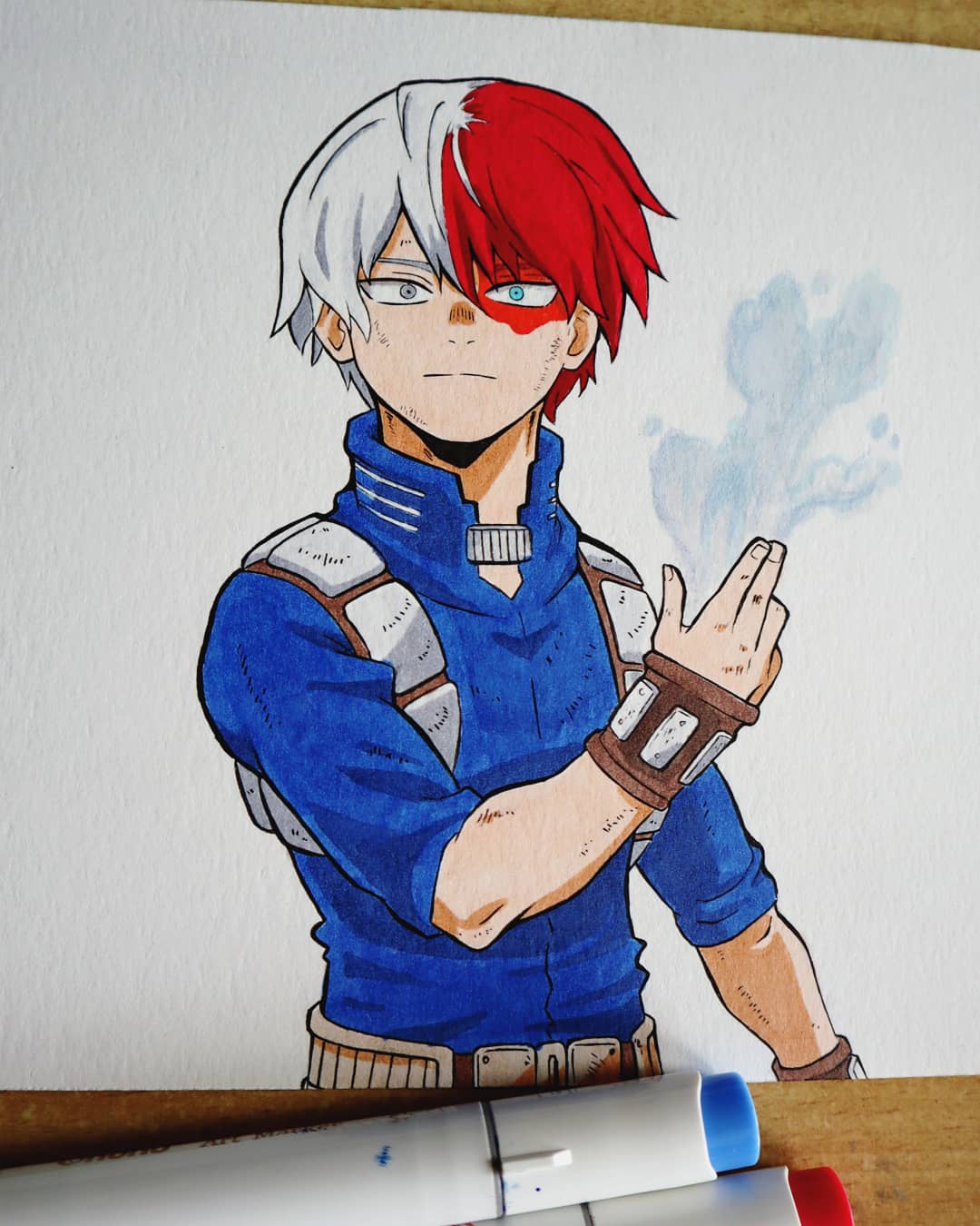 My drawing of Shoto Todoroki from MHA! | Scrolller