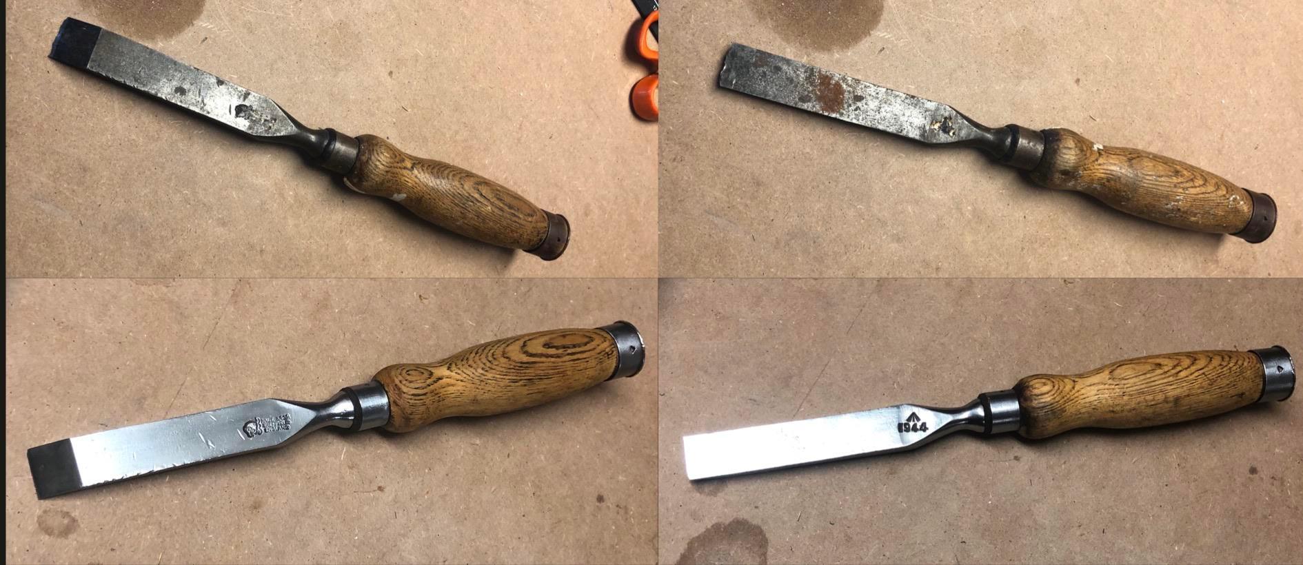 My father in laws chisel I restored. | Scrolller