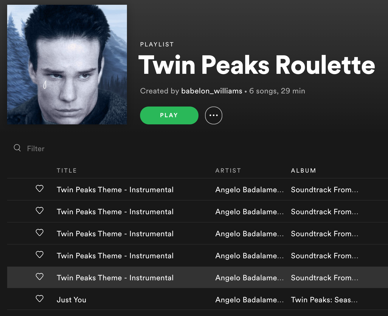 My favorite playlist. | Scrolller