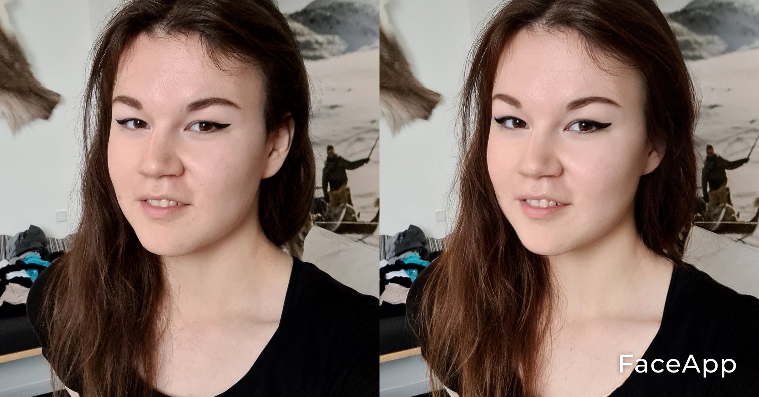 My female faceapp filter is the same as the original pic 👀 | Scrolller