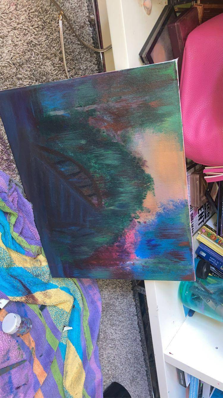 My first acrylic painting:) | Scrolller