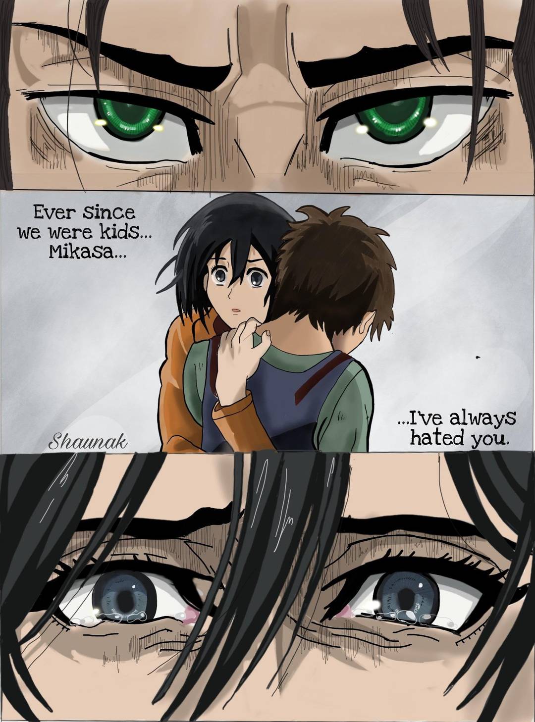 My first AoT art! Man this scene hurt 😭😭 | Scrolller