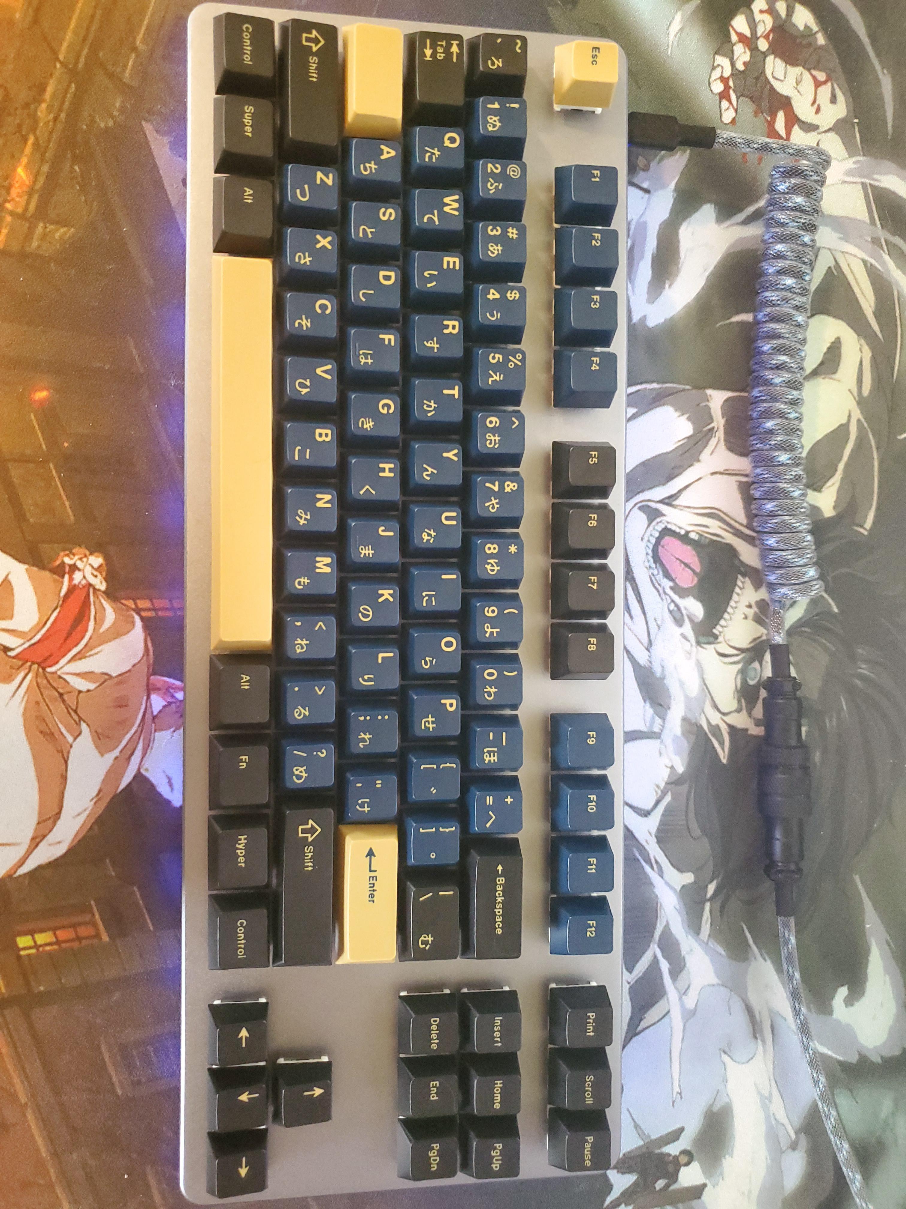 My first Custom keyboard build! The Blue Samurai were irresistible. | Scrolller