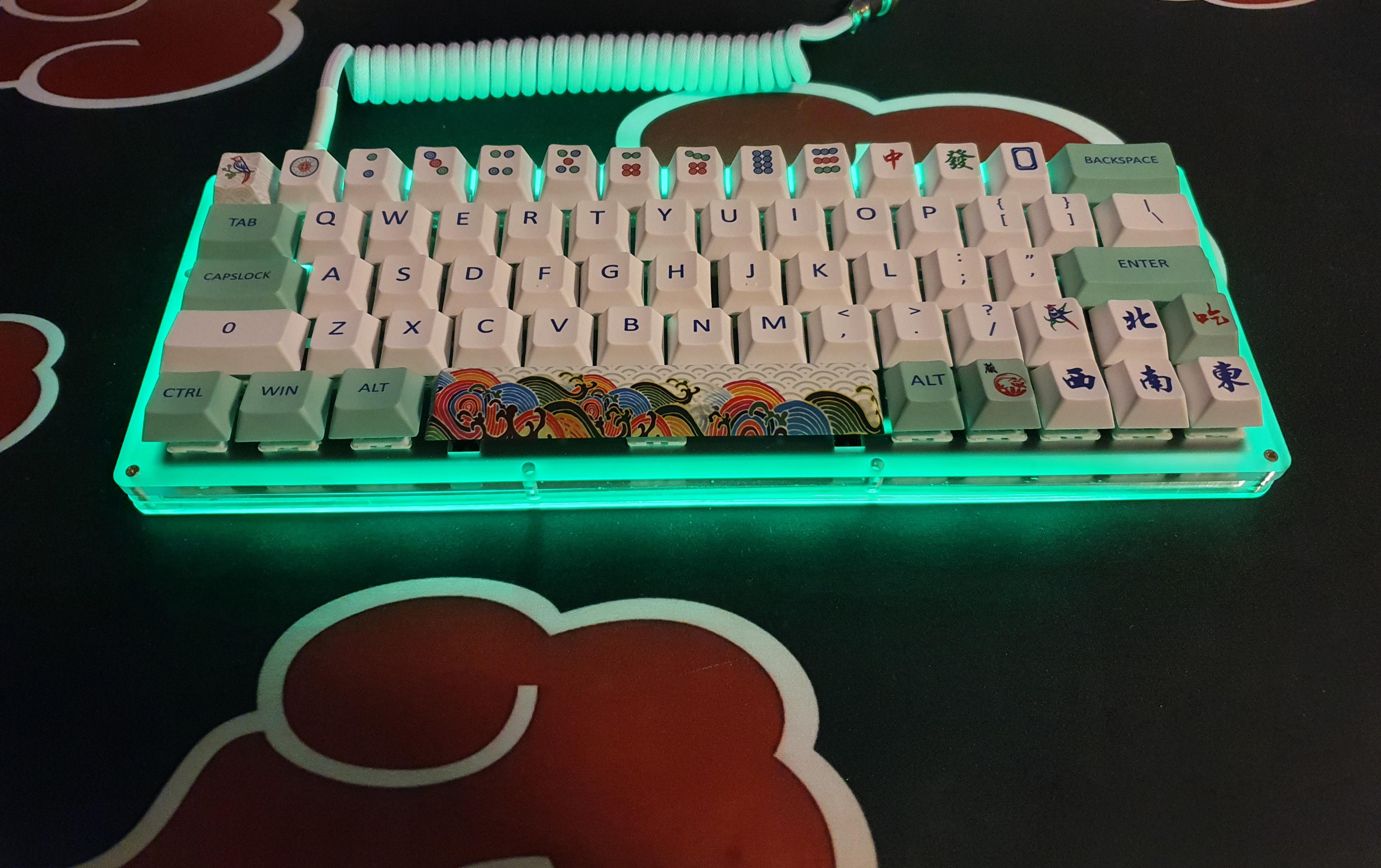 My first custom mechanical keyboard! Mahjong themed 🀄 | Scrolller