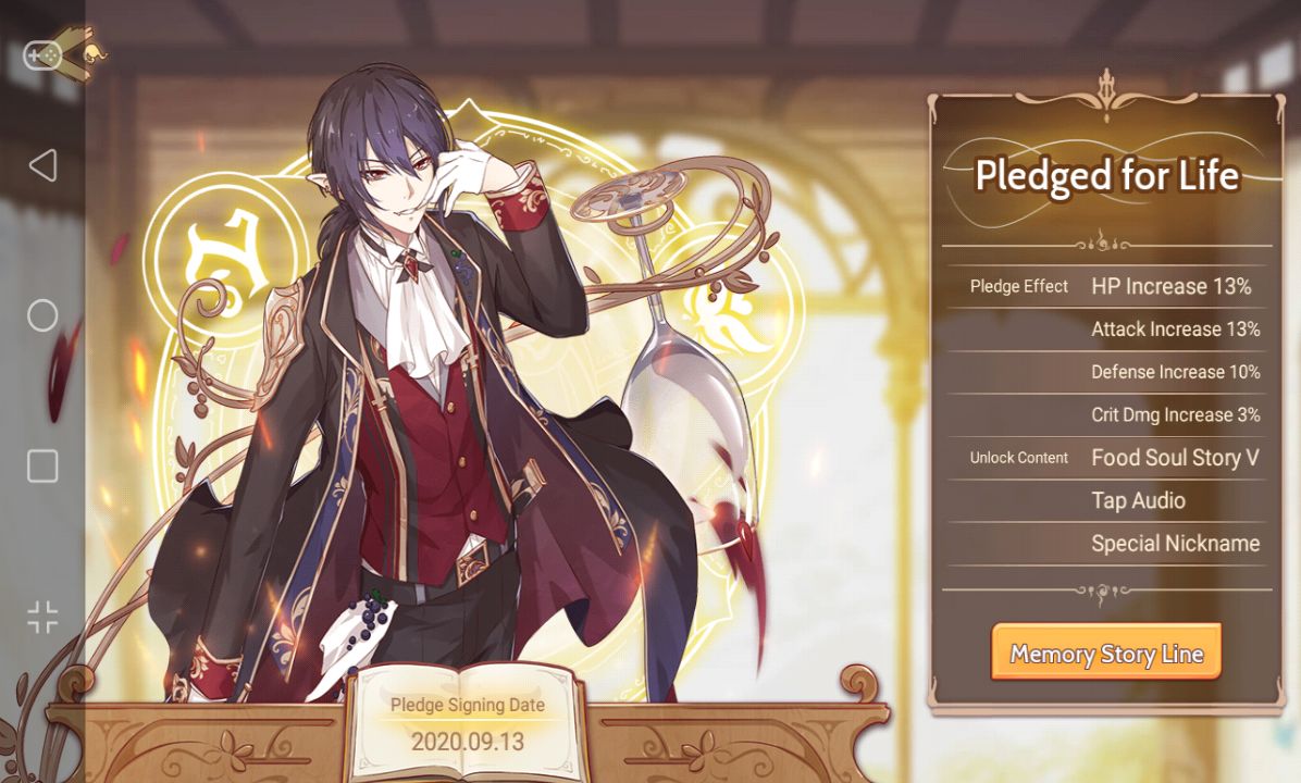 My first ever pledge!!! I love him so damn much!! The unlocked voice acting killed me🥴🥴🥴🤤 ...