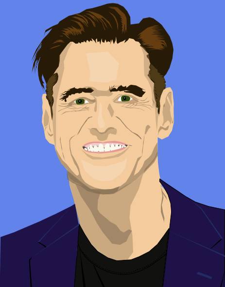 My first ever vector art. Tried to draw Jim Carrey. What do you think? | Scrolller